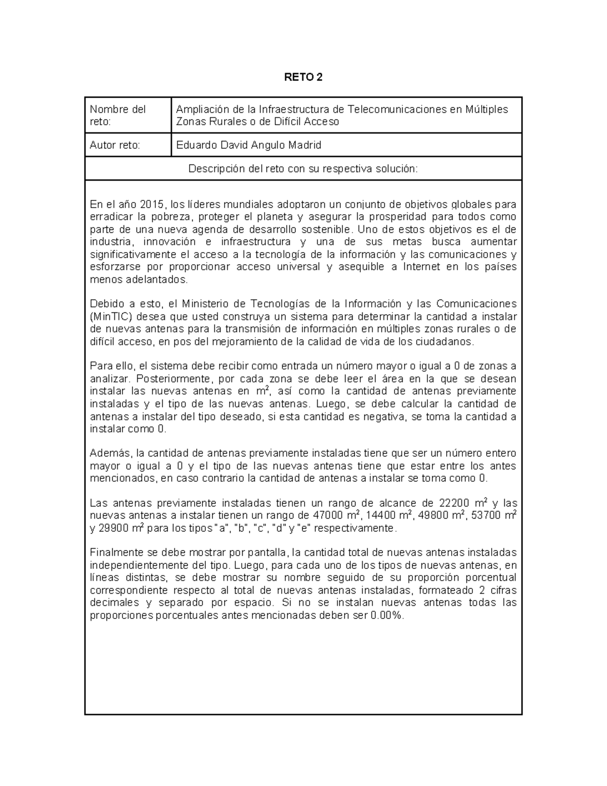 Reto 2 - Tagged - ejercicio de practica con python - RETO 2 Nombre del reto: Ampliación de la ...
