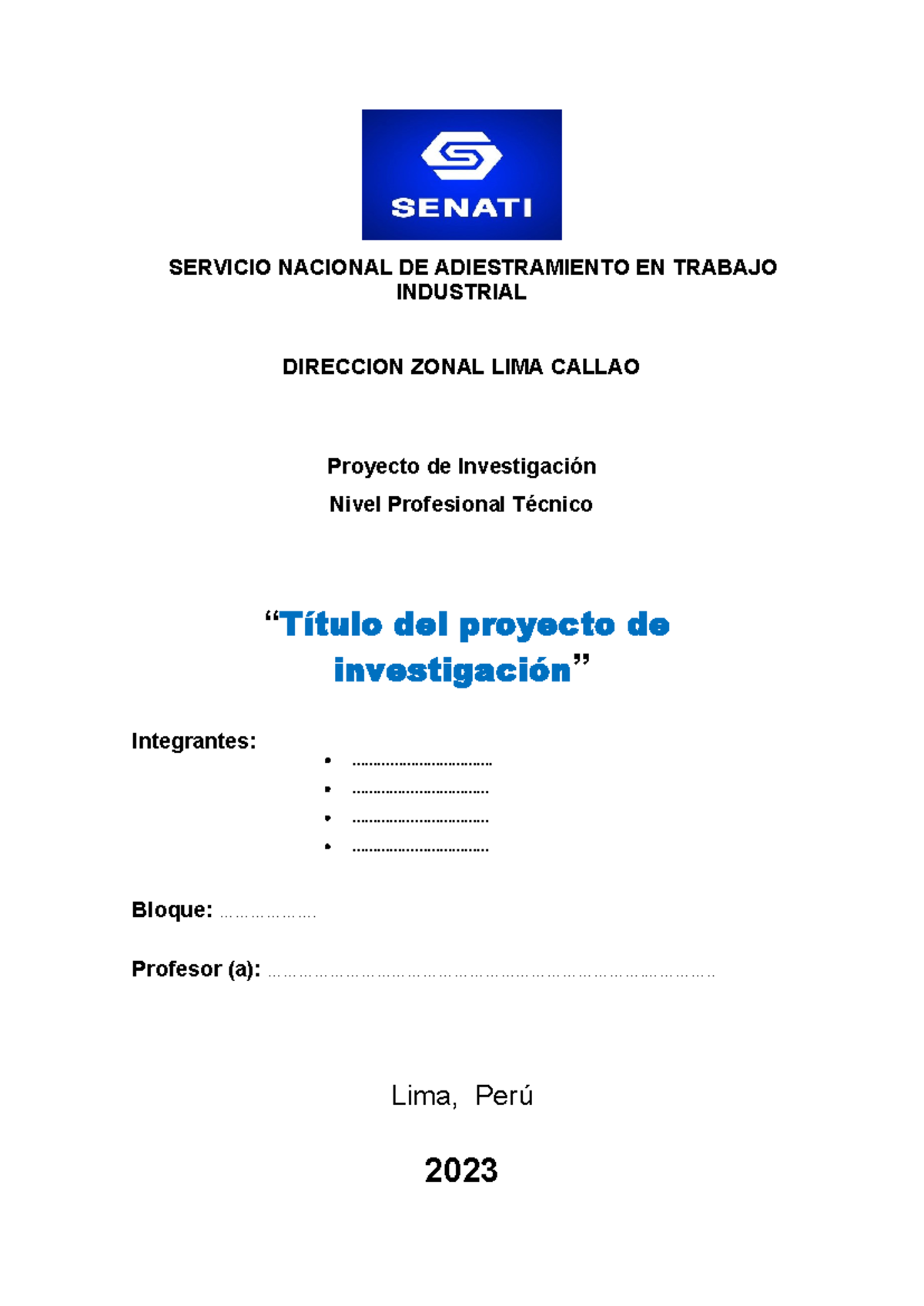 Carátula e índice 2 - jaaa gaaaa - SERVICIO NACIONAL DE ADIESTRAMIENTO ...