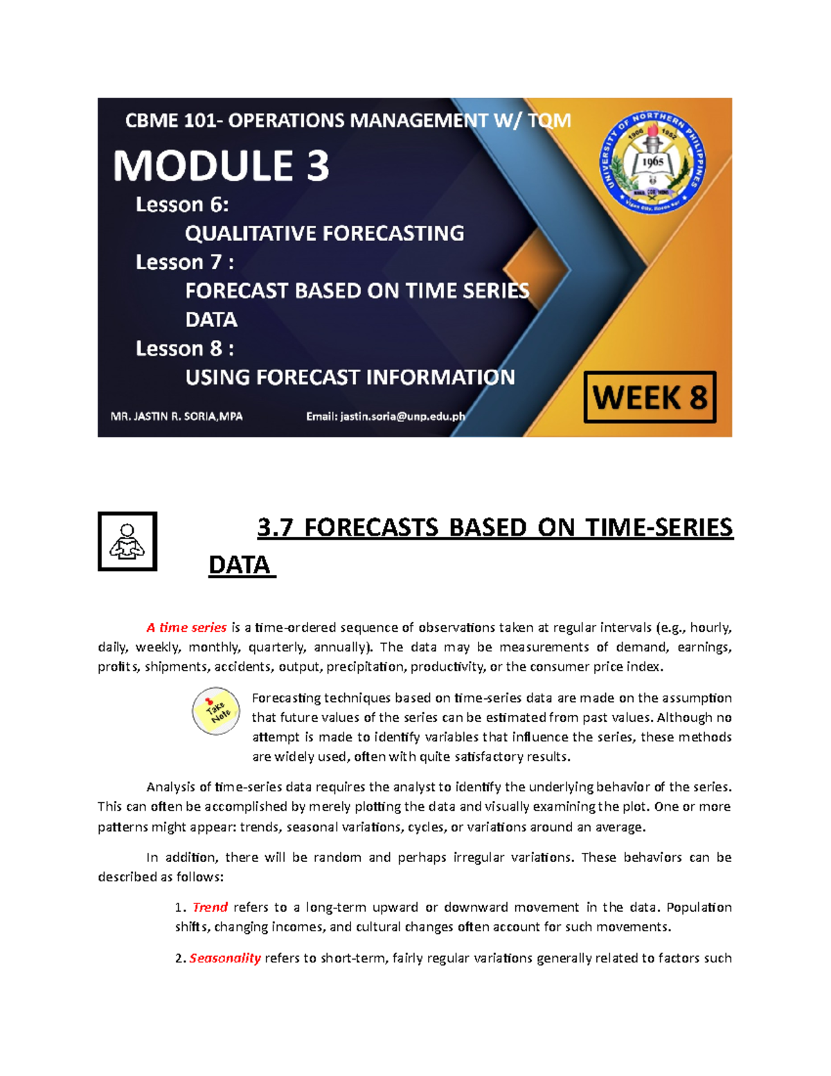 Week 8 - module 3 marketing subject for you - Financial Accounting and ...