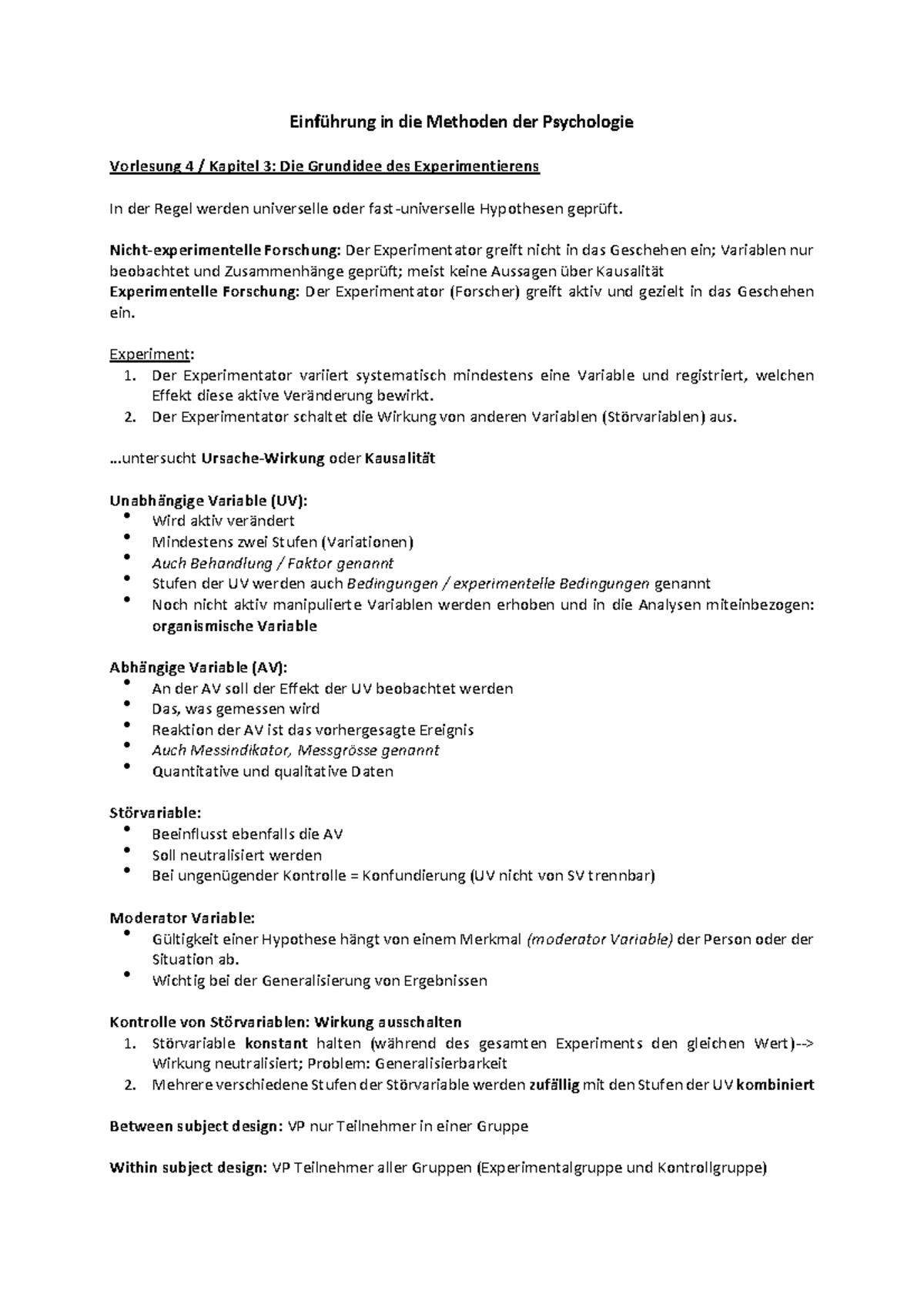 VL 4 - Einführung in die Methoden - Warning: TT: undefined function: 32 Warning: TT: undefined ...