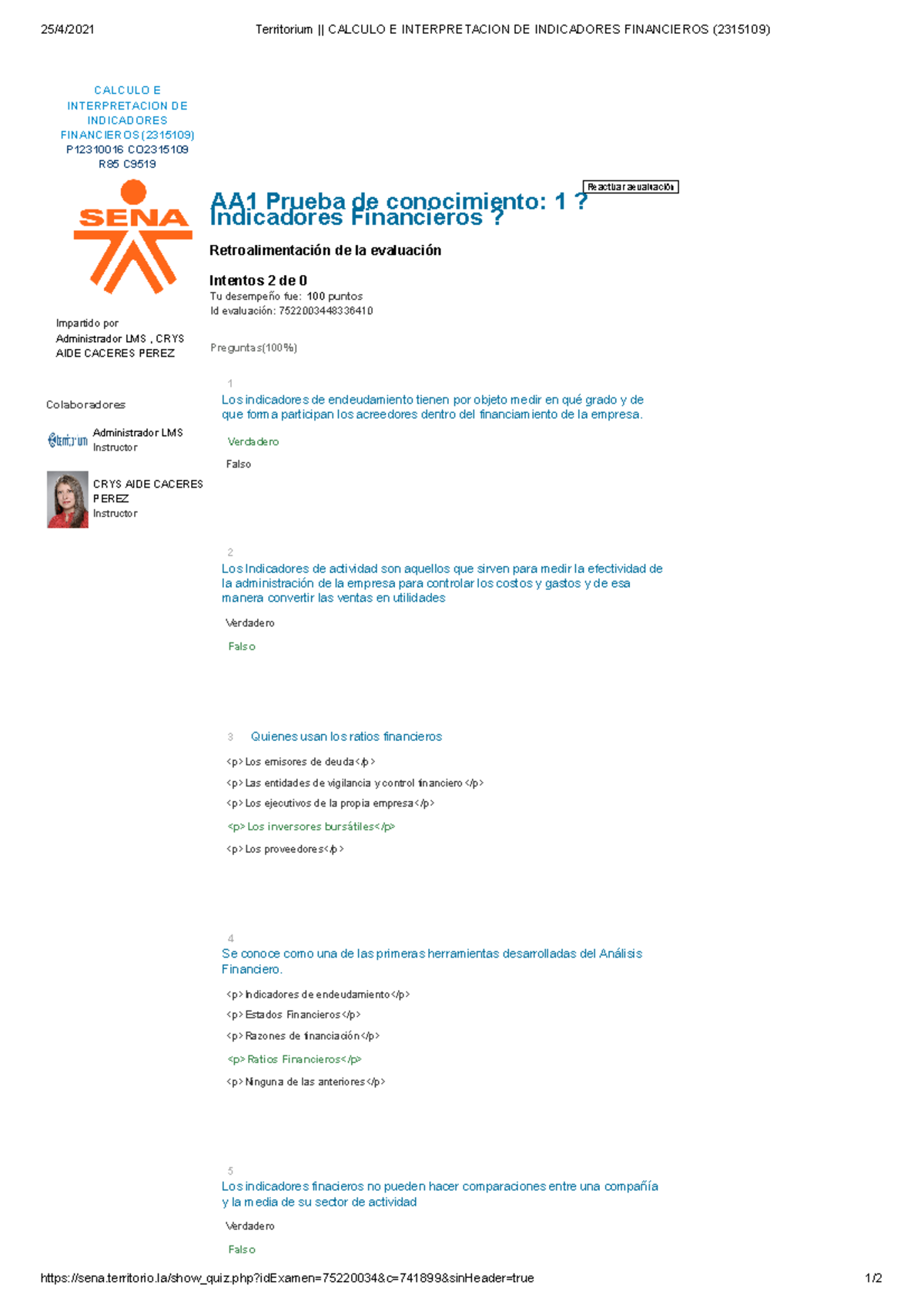 Territ~1 - Evidencia 2 - 25/4/2021 Territorium || CALCULO E ...