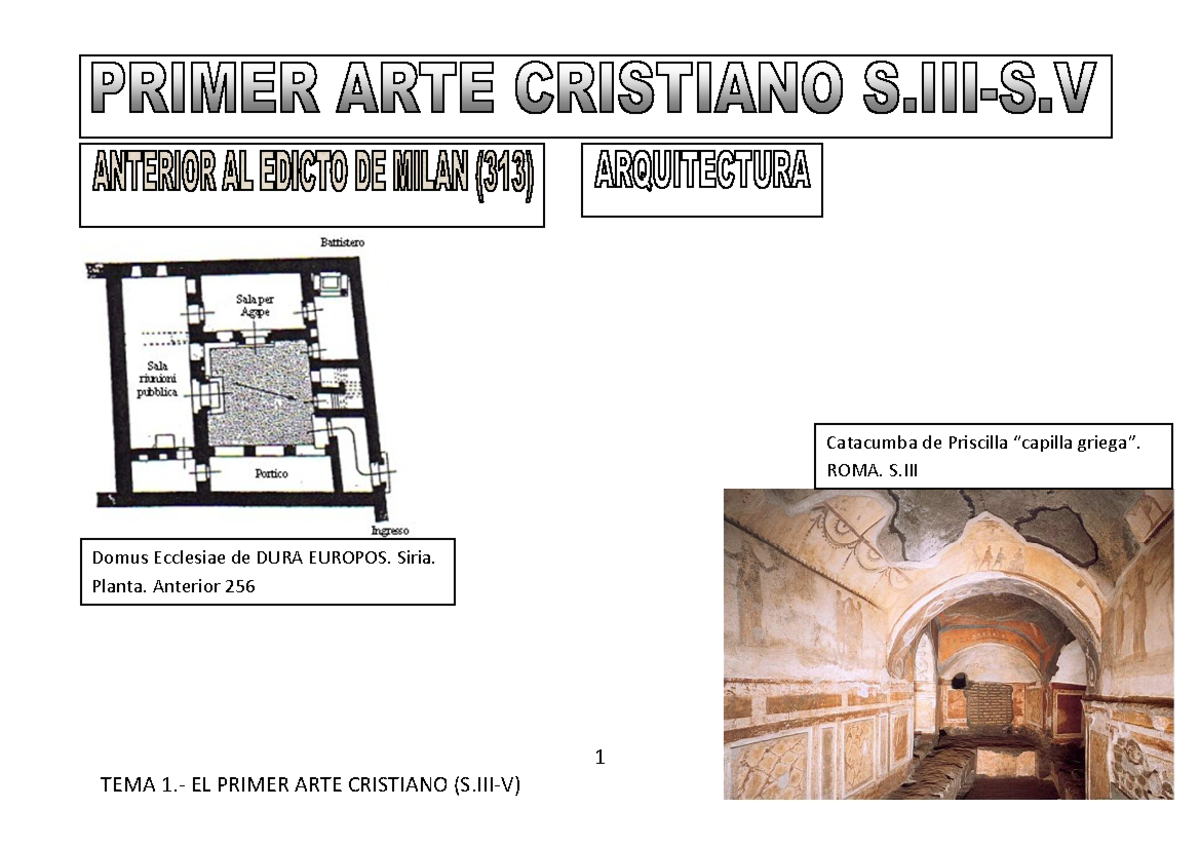 Todas las Imagenes Tema 1corregido - 1 Domus Ecclesiae de DURA EUROPOS ...