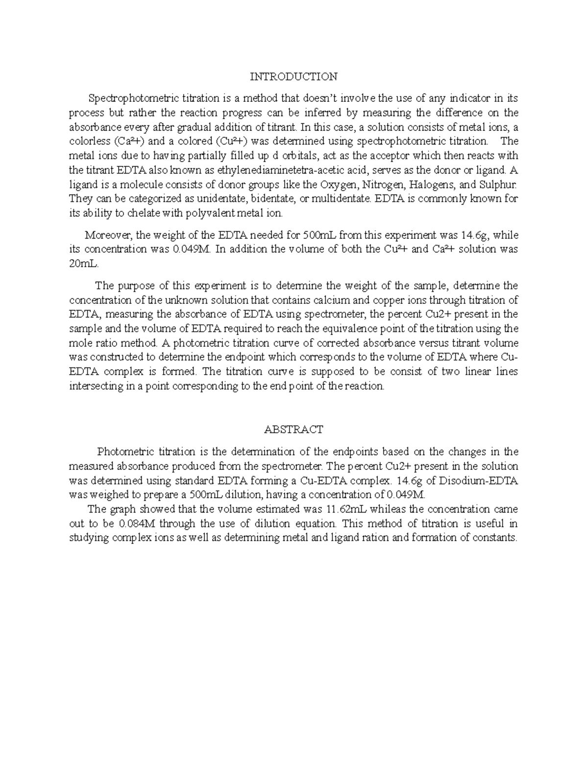 ALIH - Intro - Formal Laboratory Reports - INTRODUCTION ...