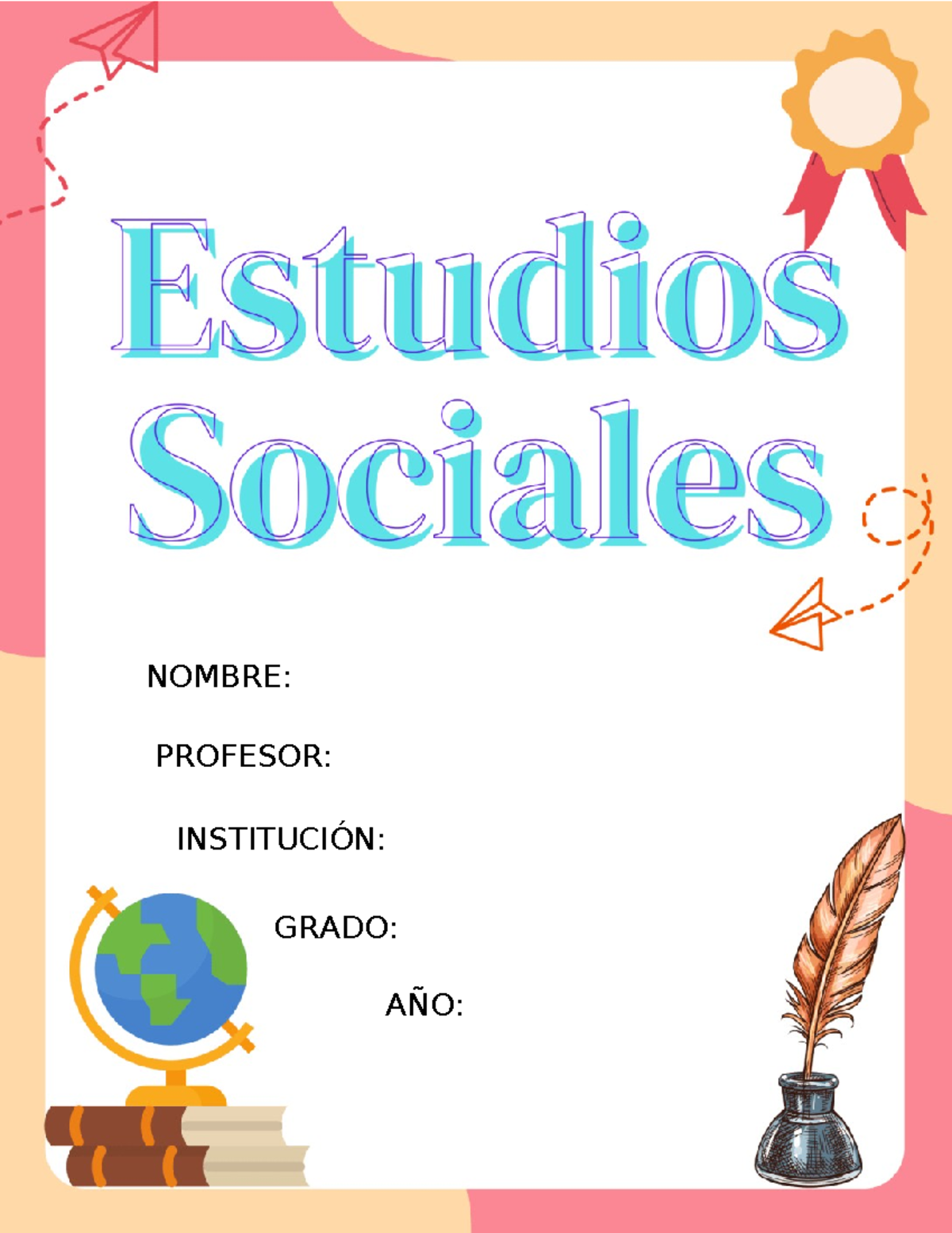 Cuaderno caratula de estudios sociales - Estudios Sociales NOMBRE ...