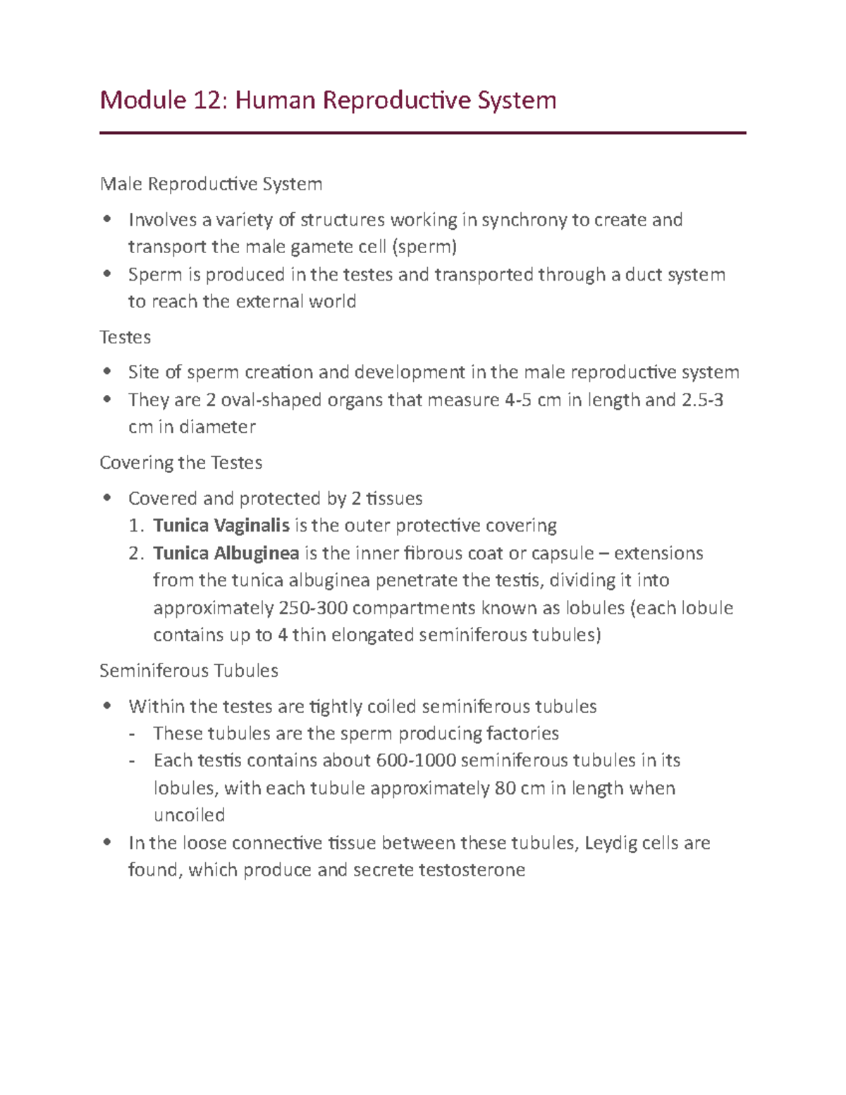 Reproductive systems - online - Module 12: Human Reproductive System ...