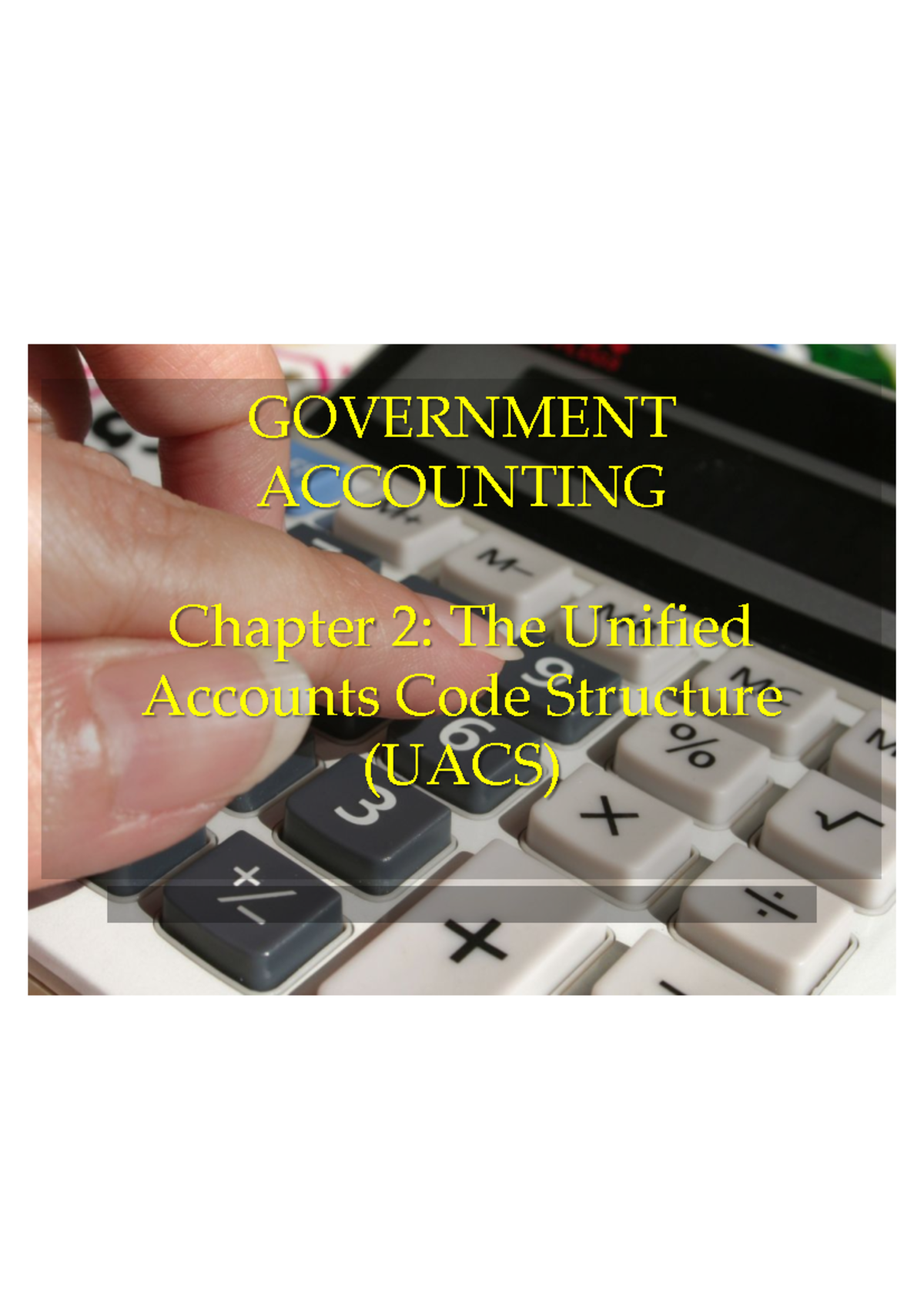 Open Chapter-2 Unified-Accounts-Code-Structure - Chapter 1 ...
