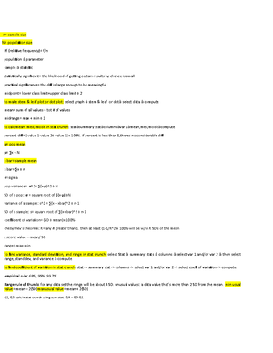 Stats Notes sept 12 - MAT 115 - Stats Notes 9/12/ Midpoints: lower ...