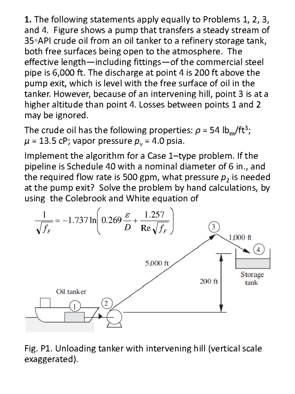 유체-과제(3장-4장) - 개인자료 - The following statements apply equally to ...