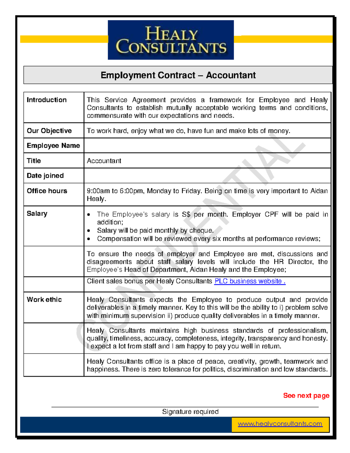 WK 7 sample-employment-contract - See next page Signature required ...