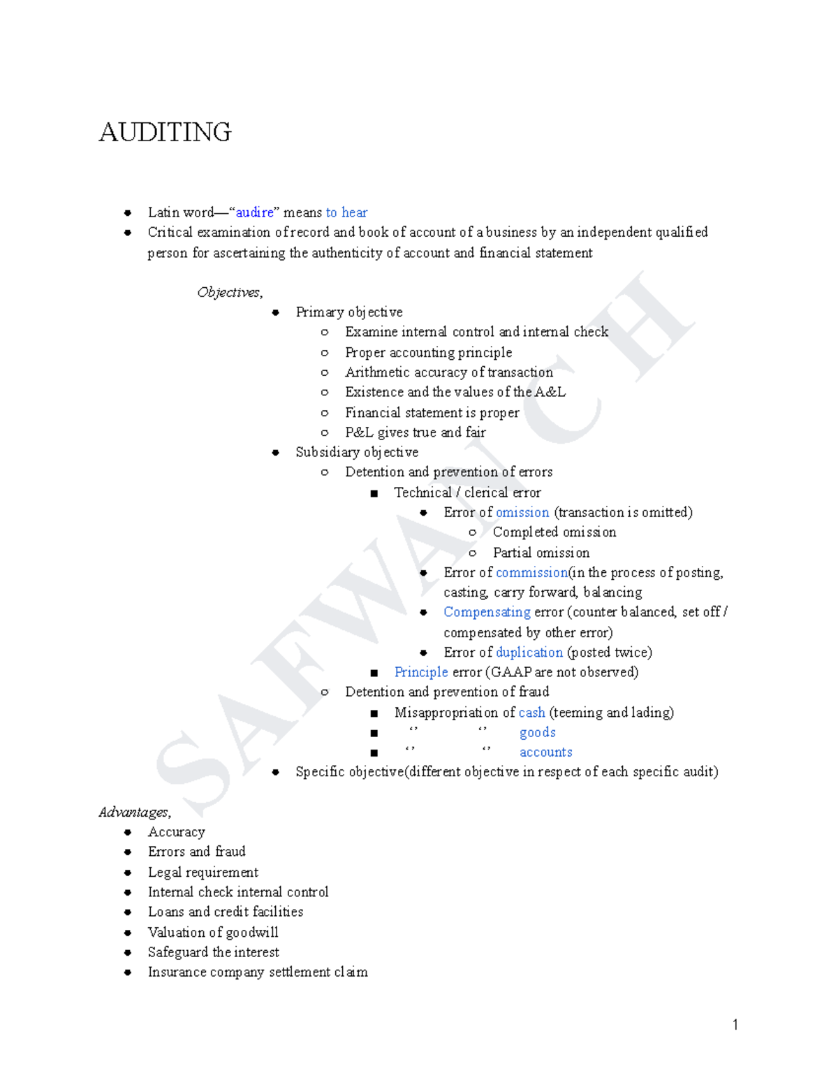 BCM6 B13 AUDITING AND CORPRATE GOVERNANCE - SAFWAN C H AUDITING Latin ...