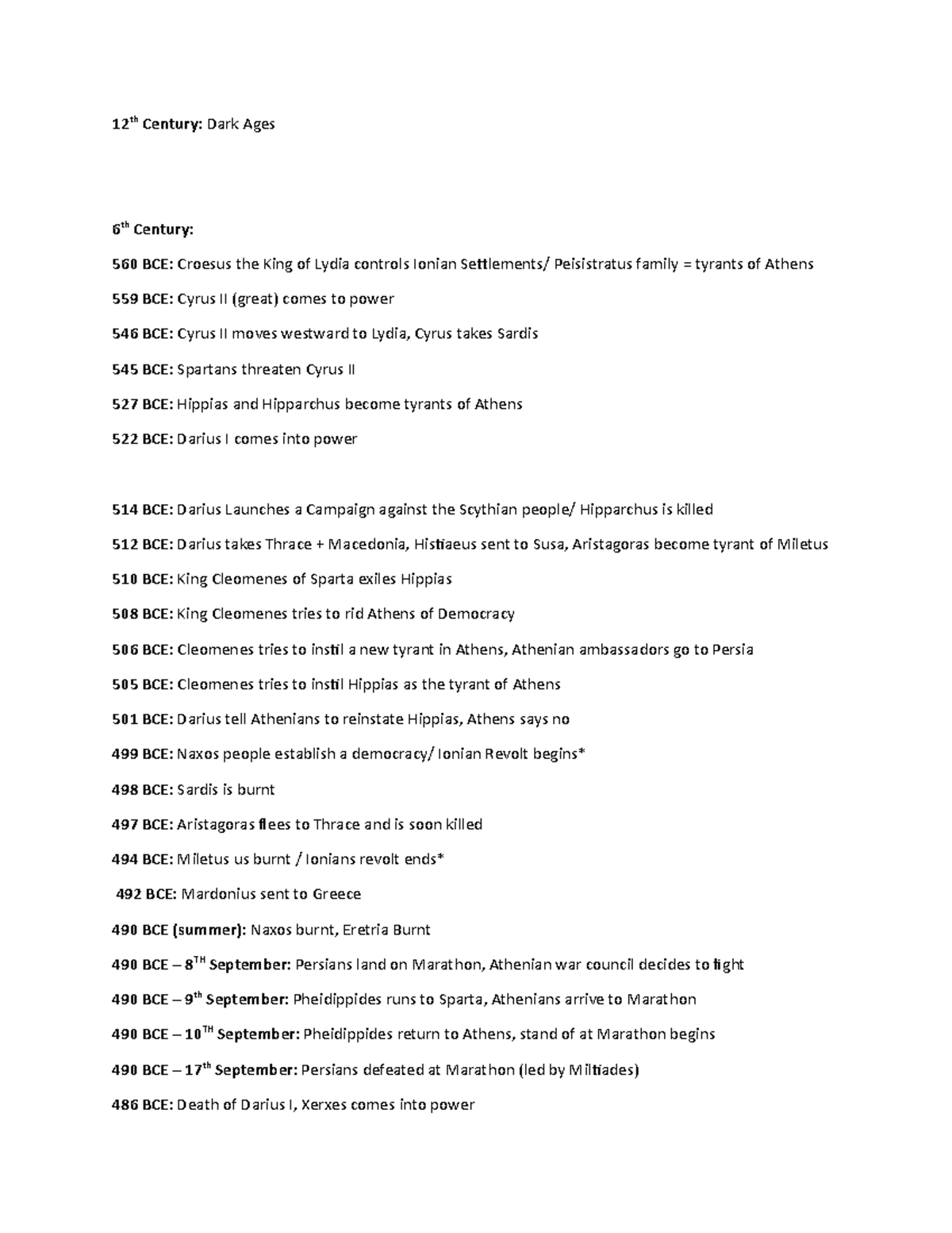 Timeline%2C%20Midterm%201 - 12 th Century: Dark Ages 6 th Century: 560 ...