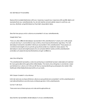 SCI 100 Module One Activity Template - Ensure the article meets the ...