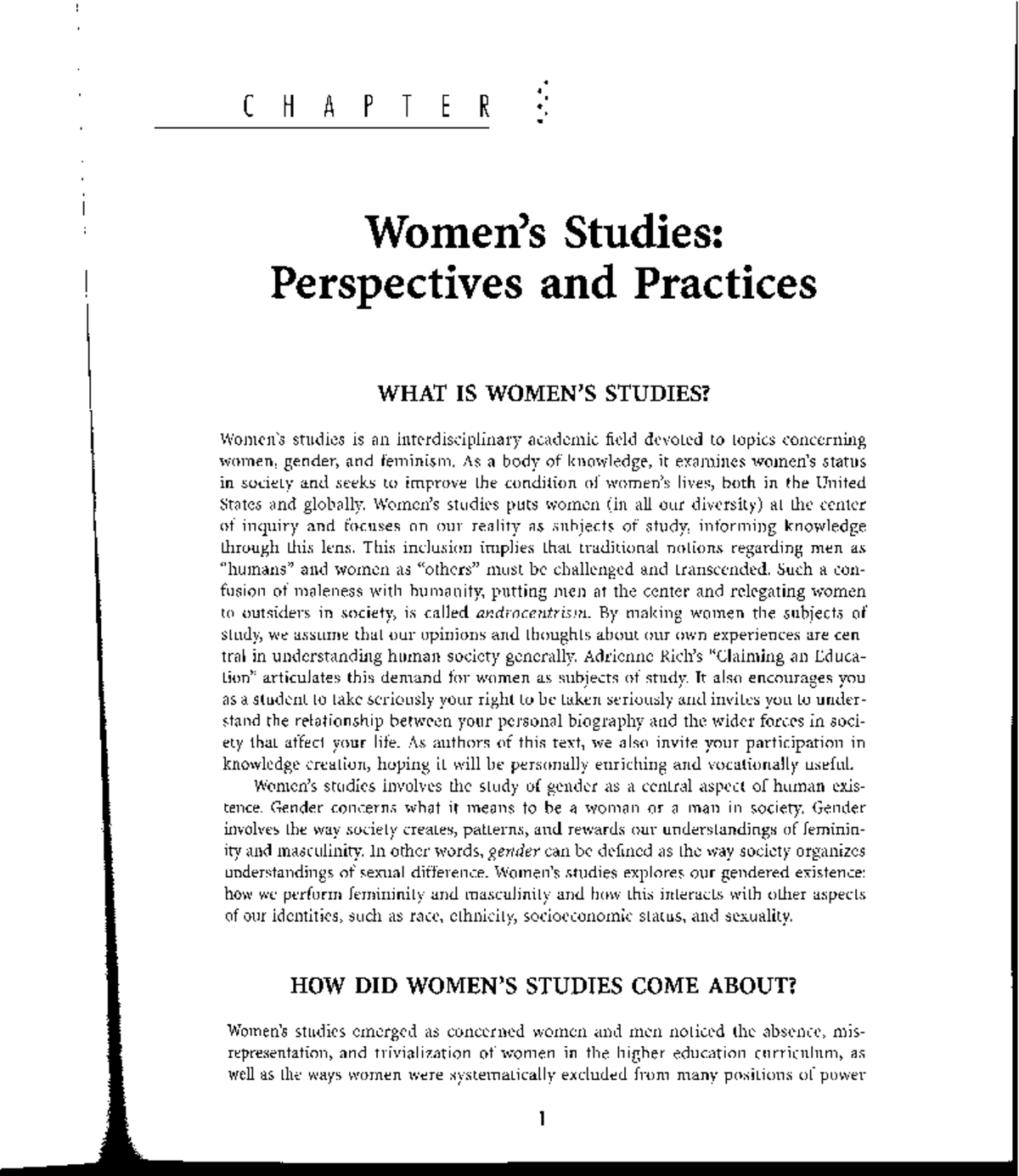 Intro to Gender Studies - information technology - Studocu