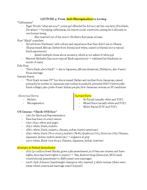 Ethnic Studies 21AC Lectures 1-3 Notes - Dr. Siri Brown Ethnic Studies ...