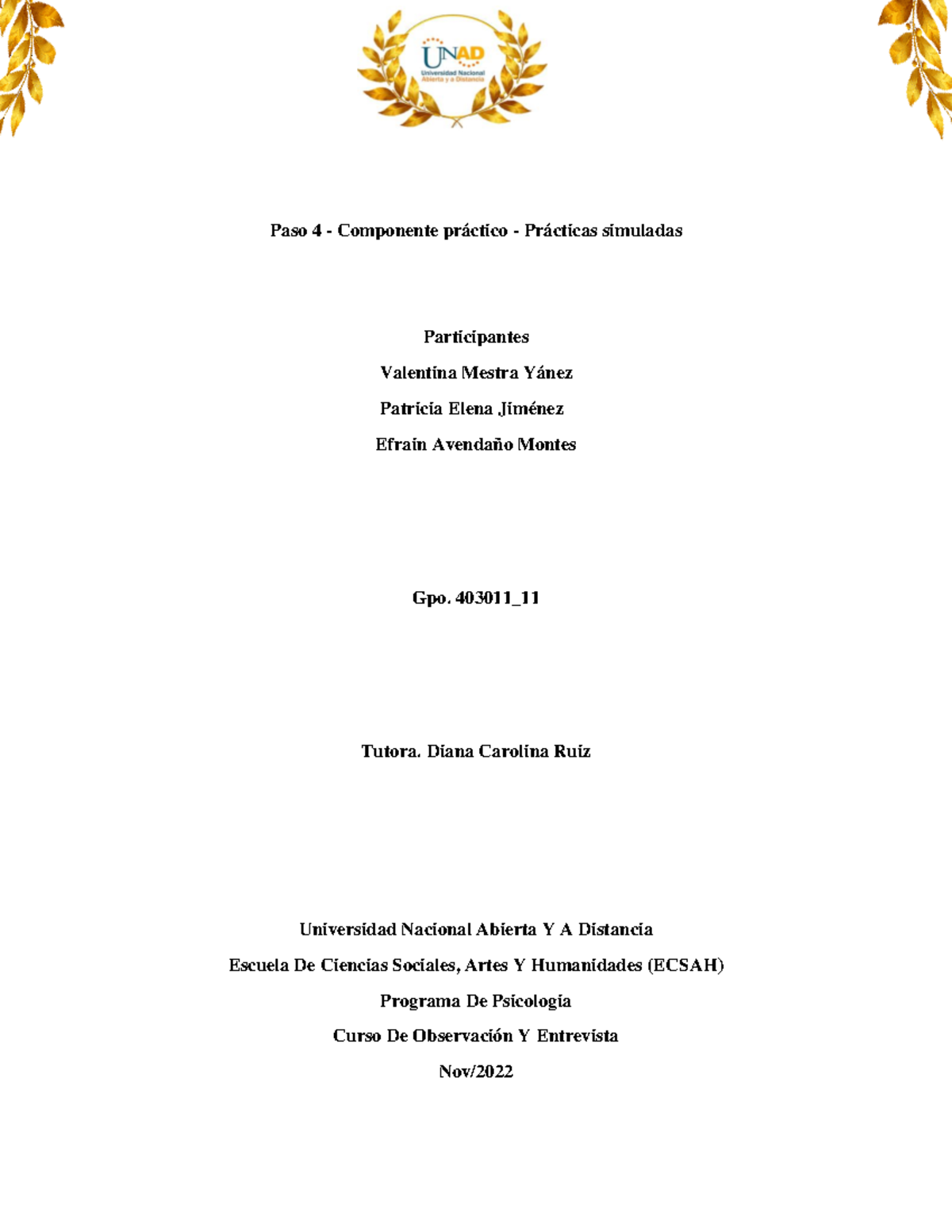 Paso 4 - Componente práctico - Grupo-11 - Paso 4 - Componente práctico ...