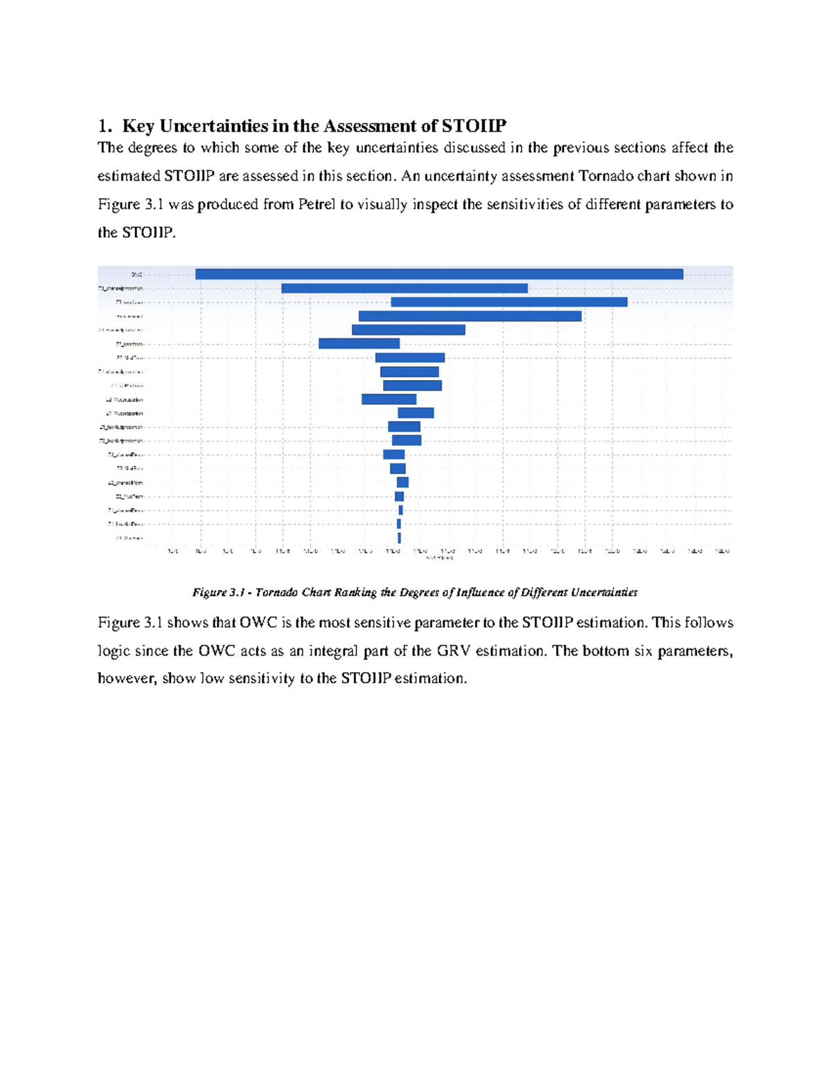 Chapter 3 Phase 1 - 1. Key Uncertainties in the Assessment of STOIIP ...