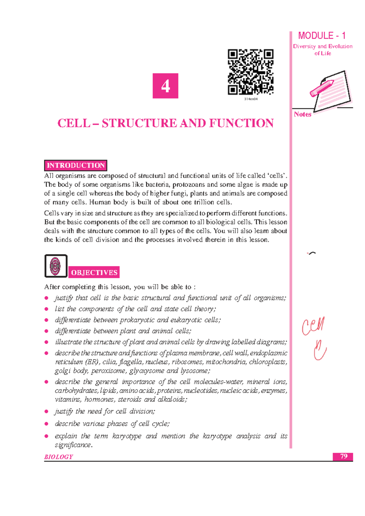 Cell Structures Notes - this is helpful guyss - Cell – Structure and ...