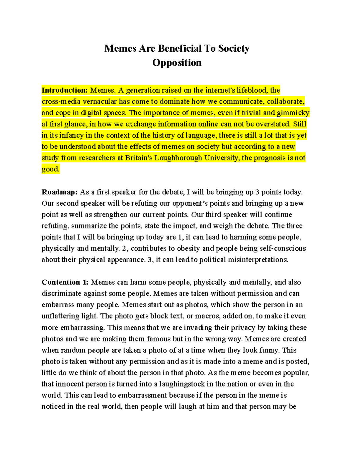 Opp Memes Are Beneficial To Society - Memes Are Beneficial To Society ...