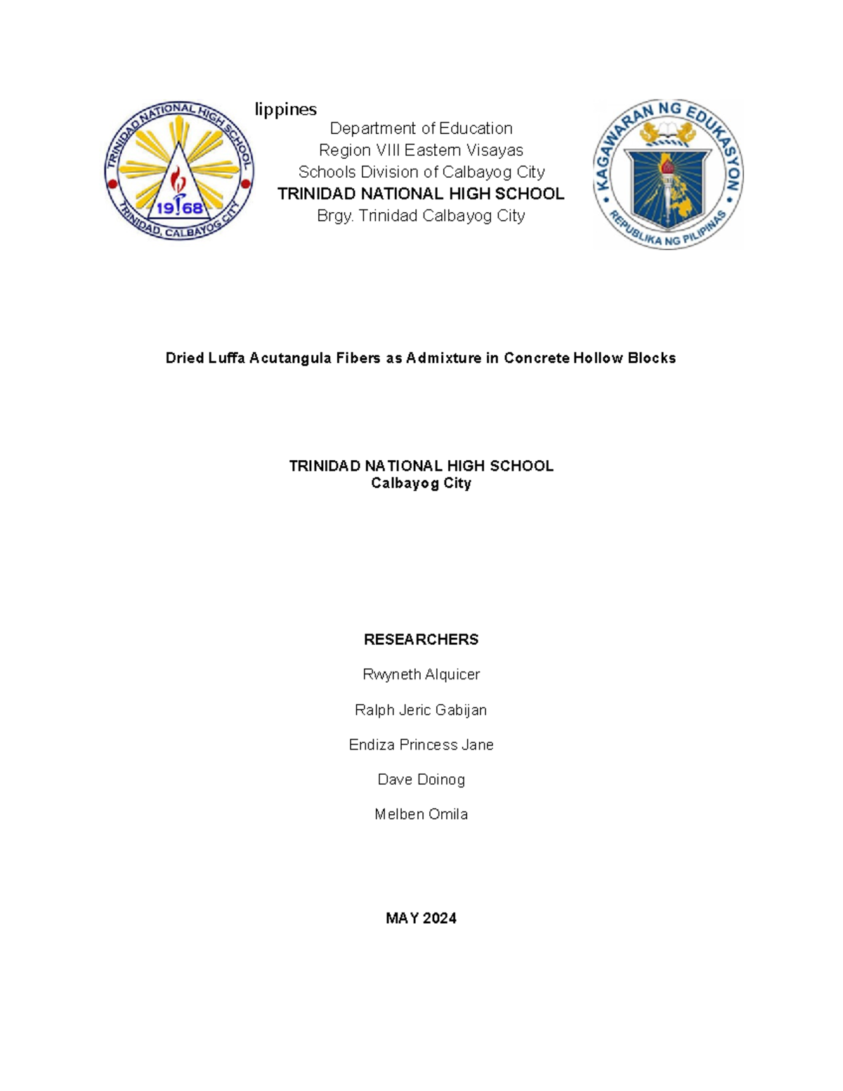 Introductio 1 (1) (1) (1) (1) - Republic of the Philippines Department ...