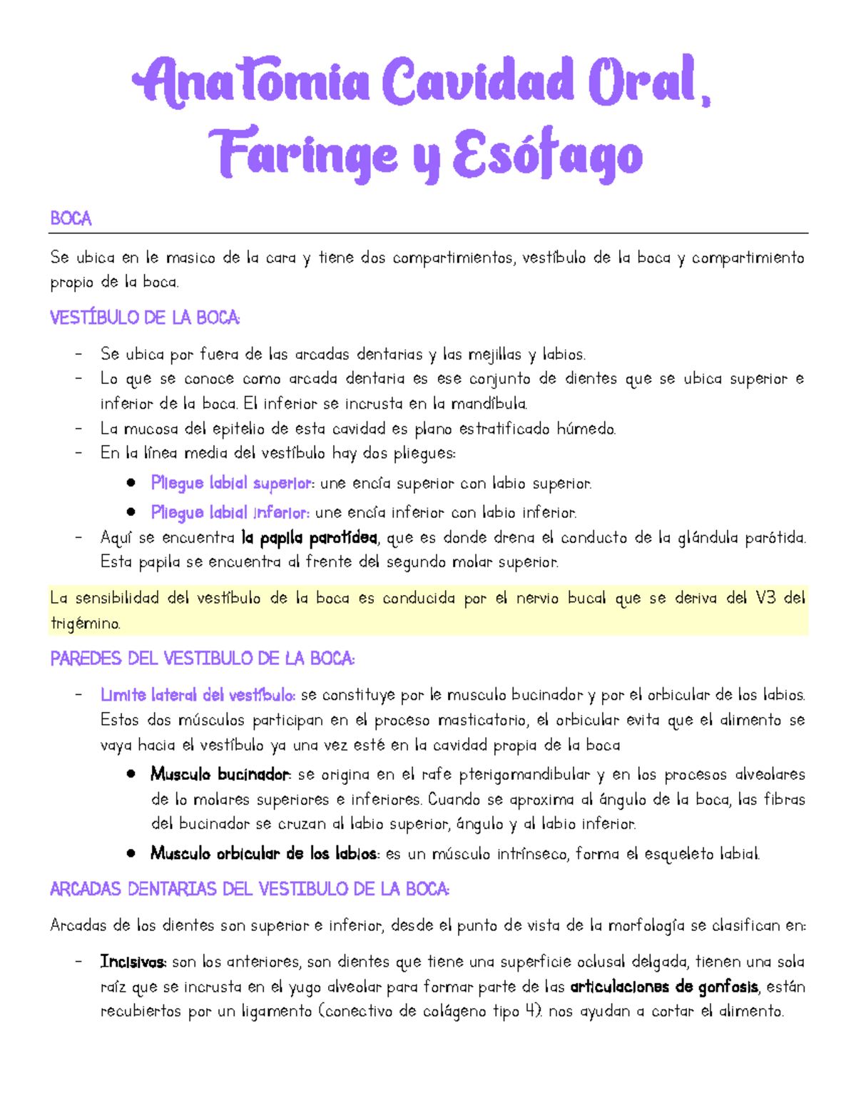 Anatomia de boca faringe y esófago - Anatomia Cavidad Oral, Faringe y ...