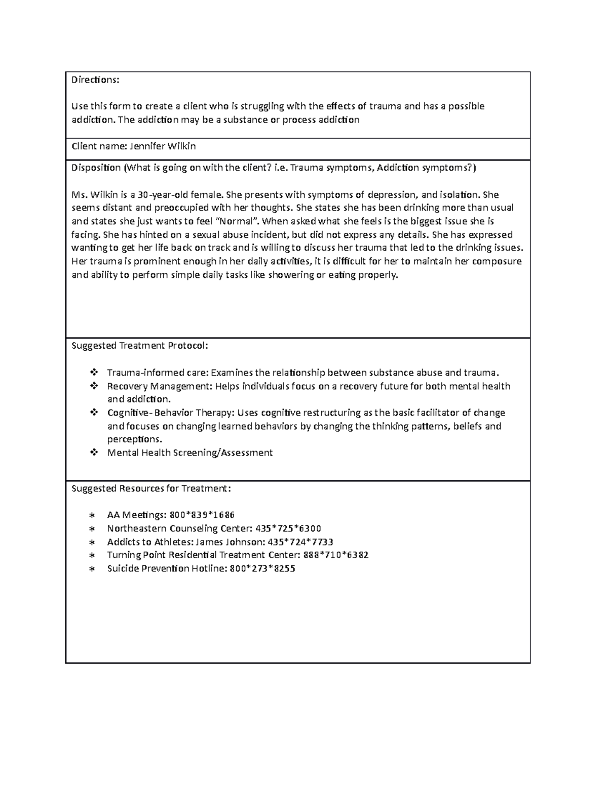 BHS 440 Topic 7 Case Scenario - BHS-440 - GCU - Studocu