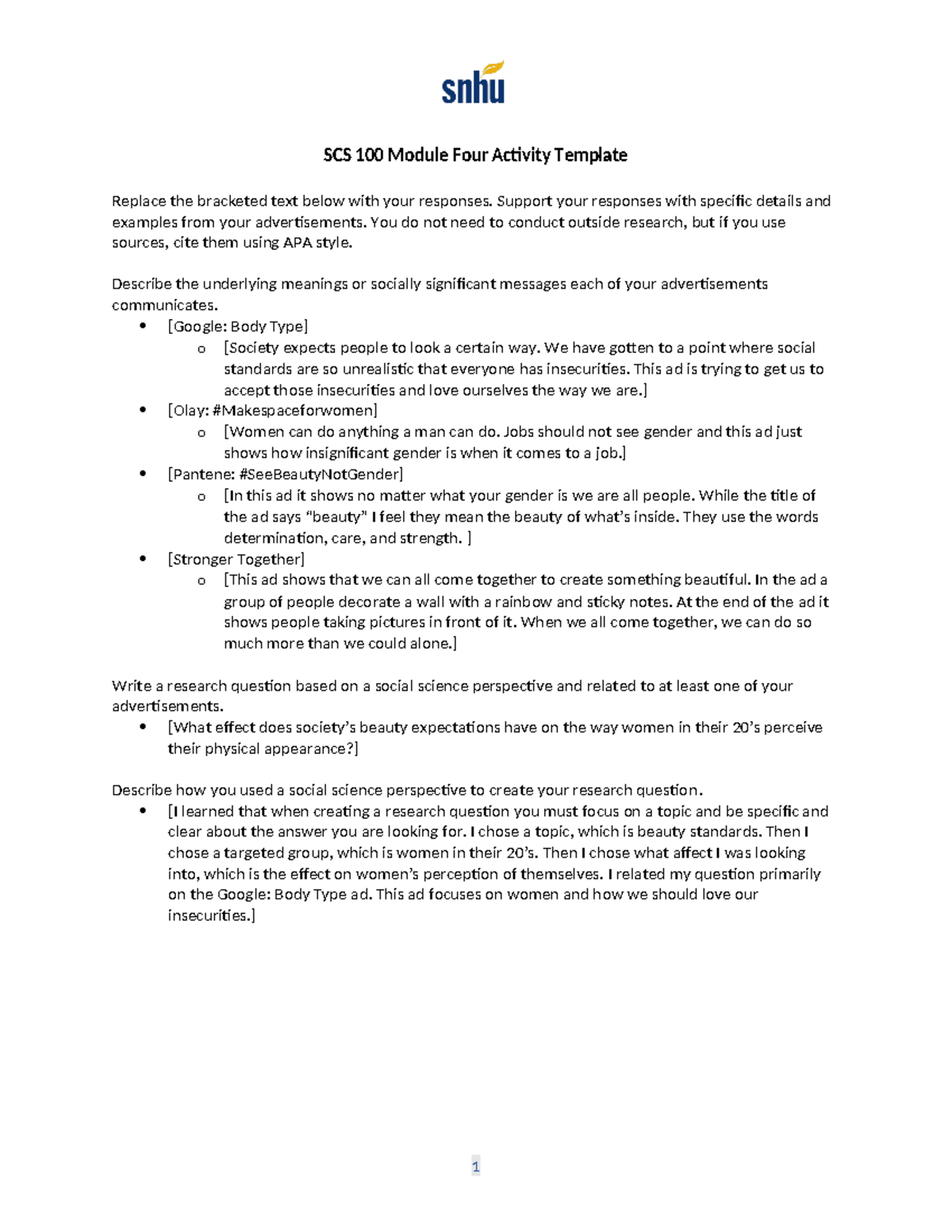 Completed Module Four Activity Template - SCS 100 Module Four Activity ...
