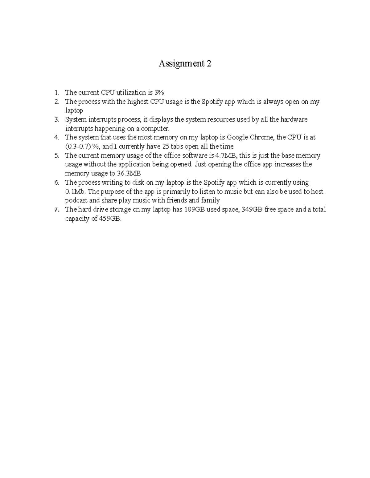 Assignment 2 computer for end users - CMPT 145 - Yorku - Studocu