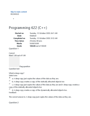 my assignment for programming 731 Java - Richfield - Studocu