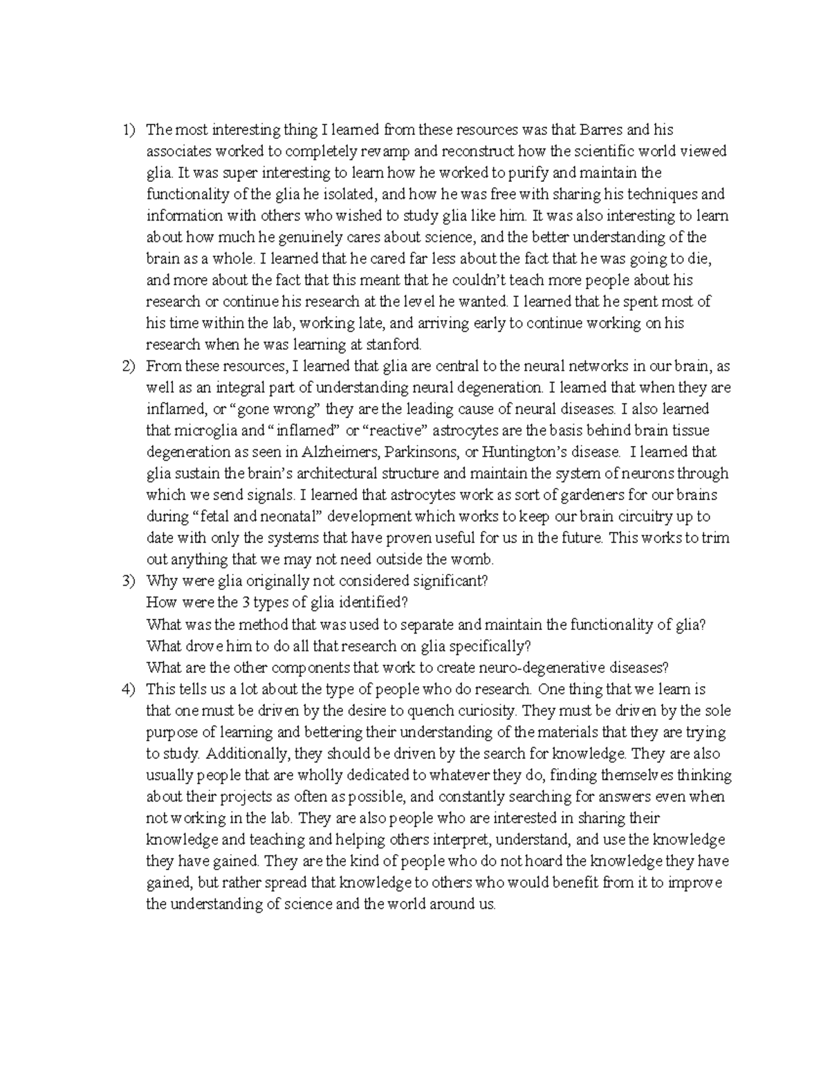 Scientist Spotlight Ben Barres - The most interesting thing I learned ...