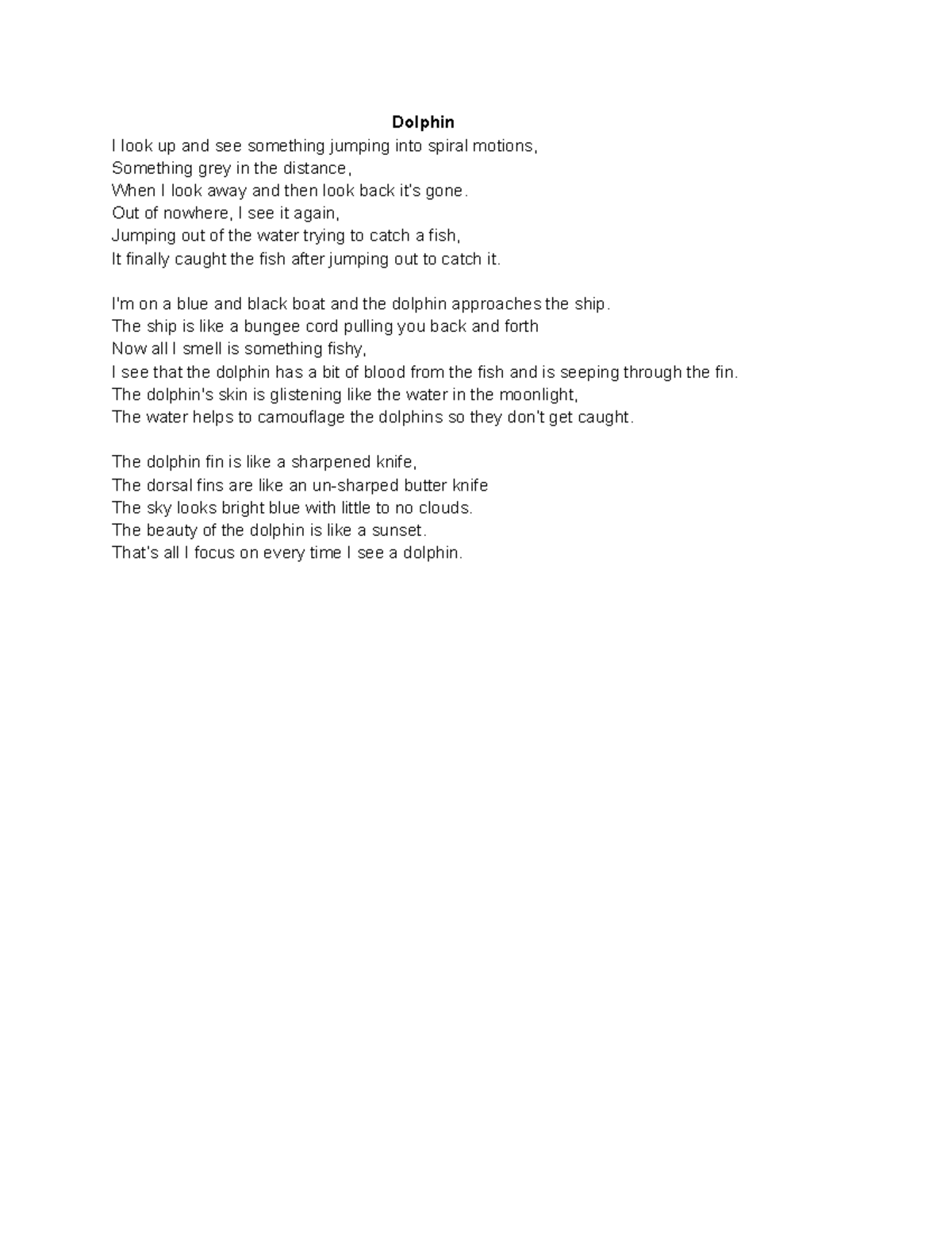 Observation Poem - This paper helps student get to connect with others ...