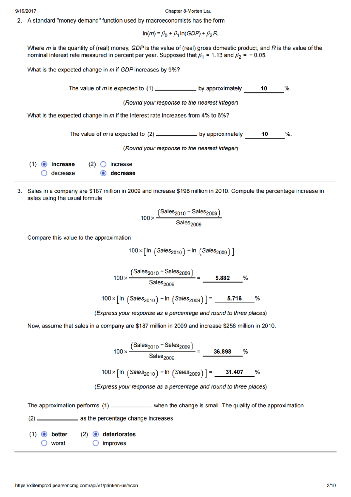 Chapter 8 My Econ Lab Solutions - 2073 - Studocu
