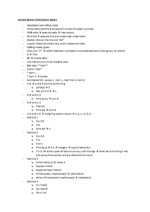 basic knowledge - Financial Econometrics with Python Introduction to Python Basic Commands and ...