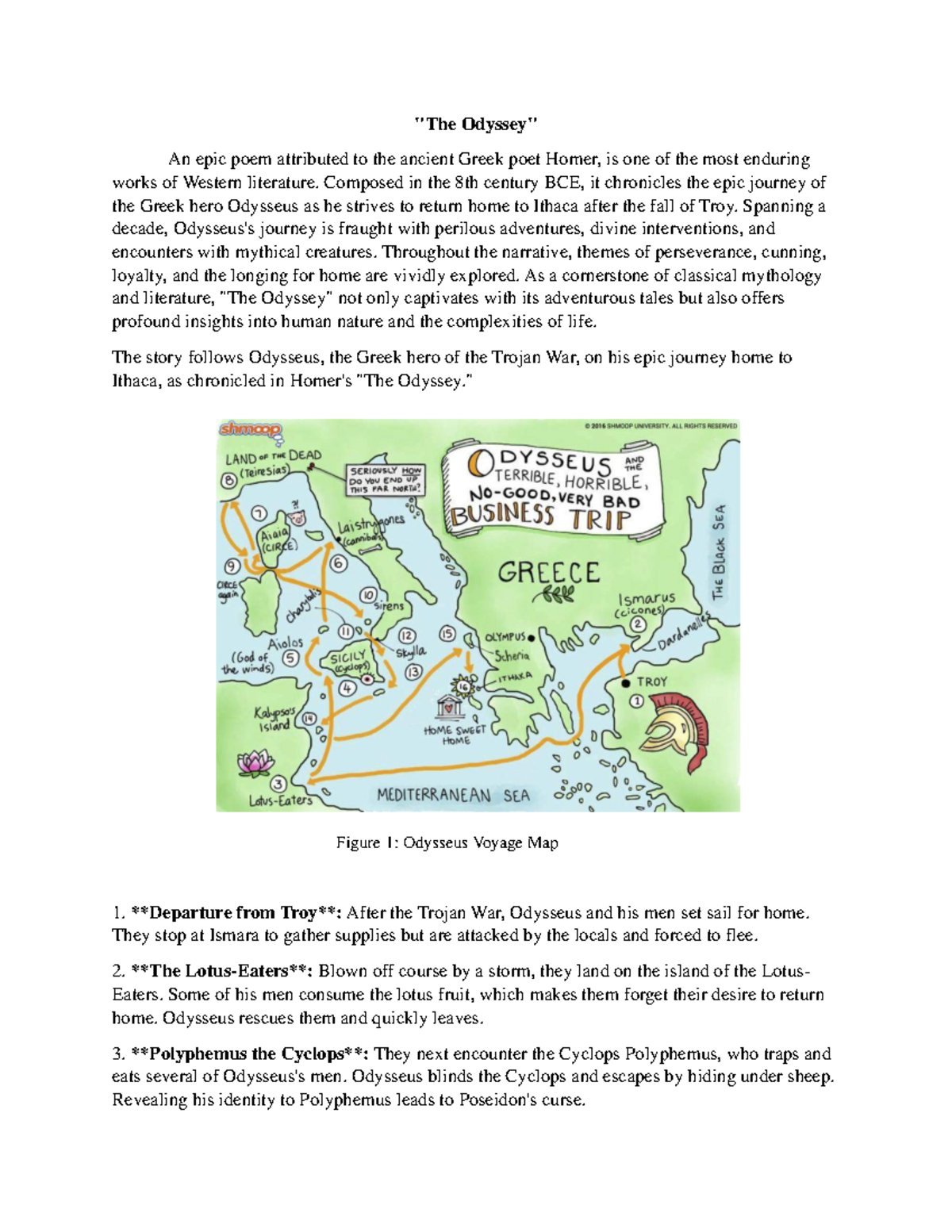 THE Odyssey by Homer - Epic - "The Odyssey" An epic poem attributed to ...