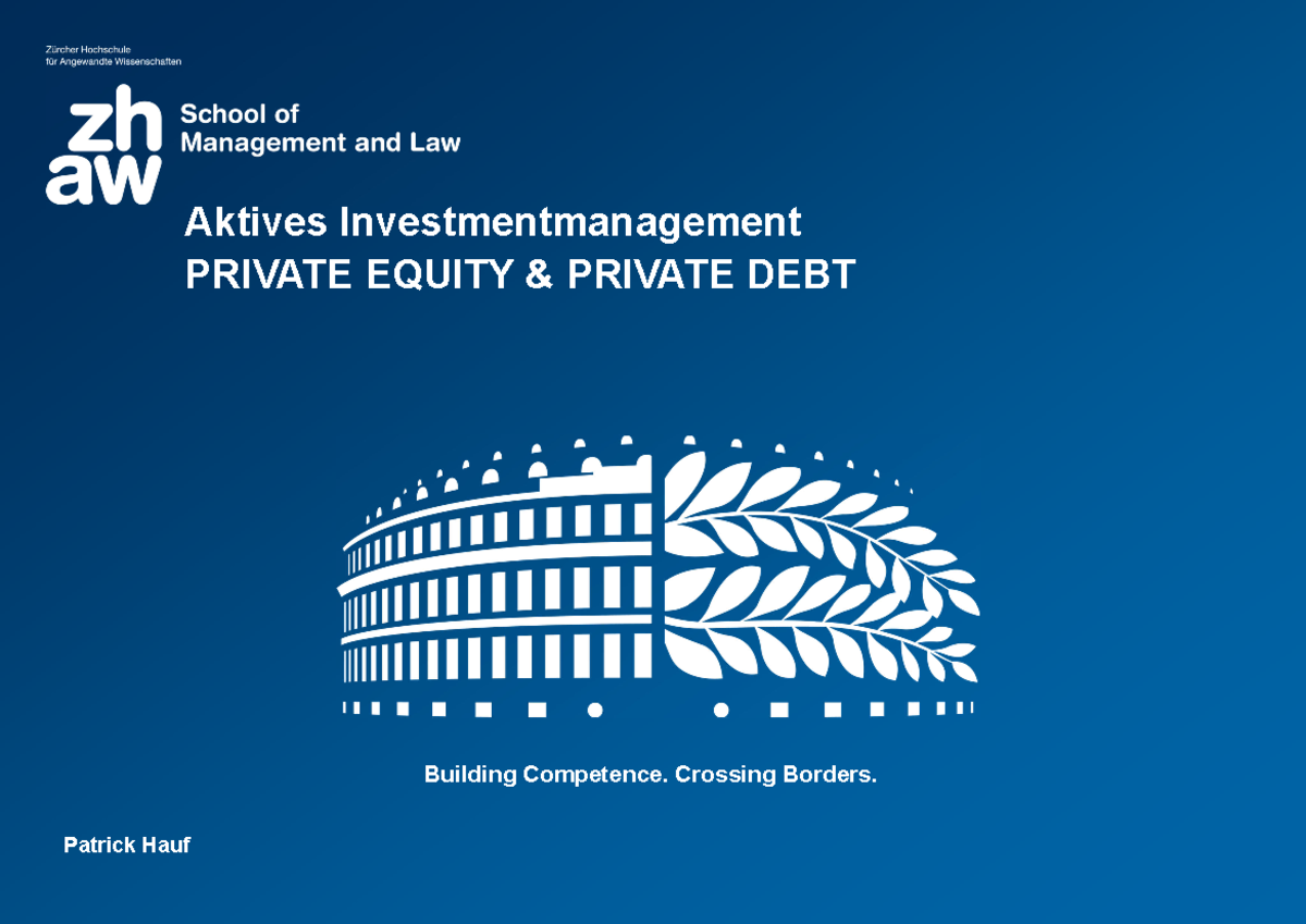 AIM Private Equity DE FS2024 Hauf - Building Competence. Crossing ...