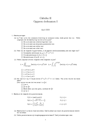 Aanvullingen Integralen - Niveau 1 - II - Wiskunde: calculus en ...