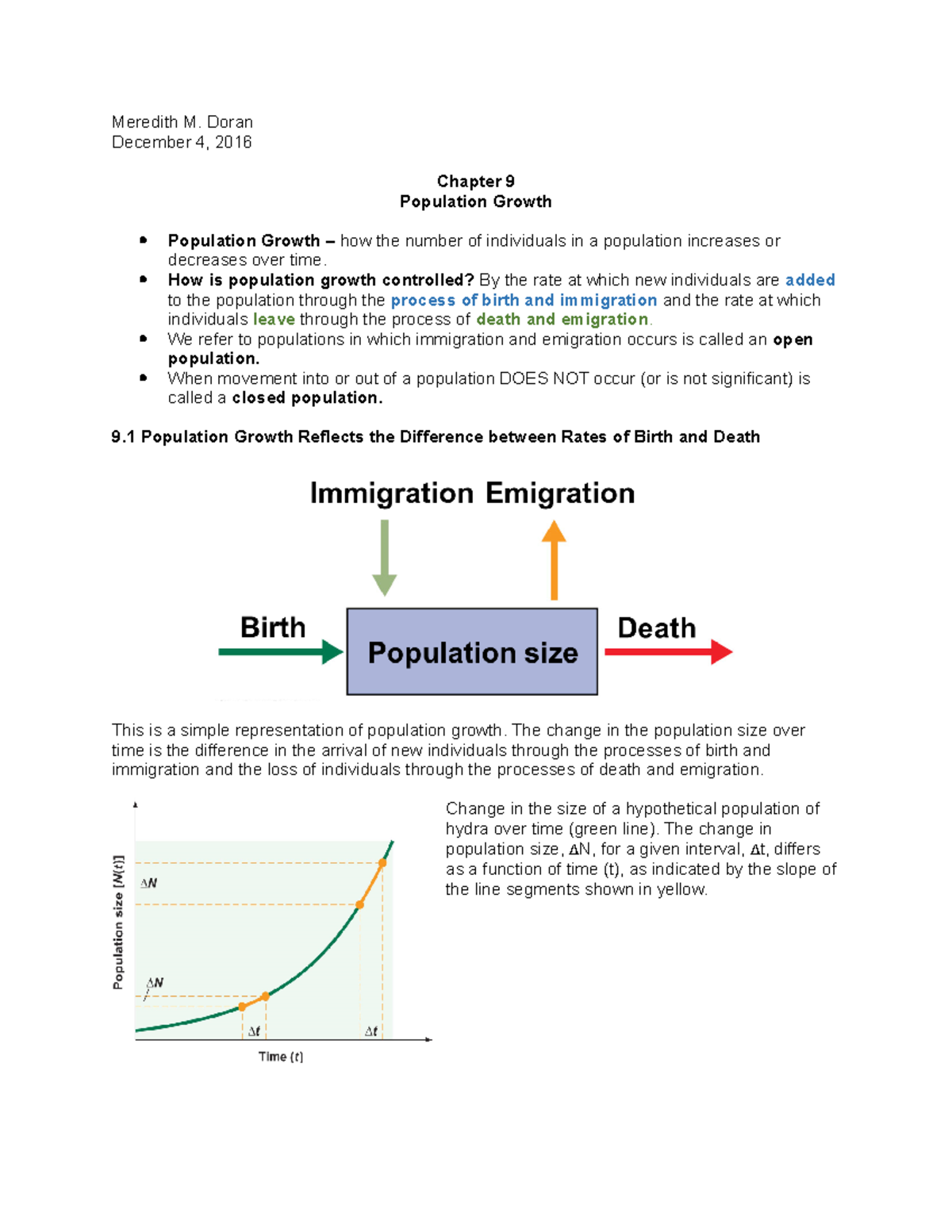 9 - Population Growth - Ecology - Meredith M. Doran December 4, 2016 ...