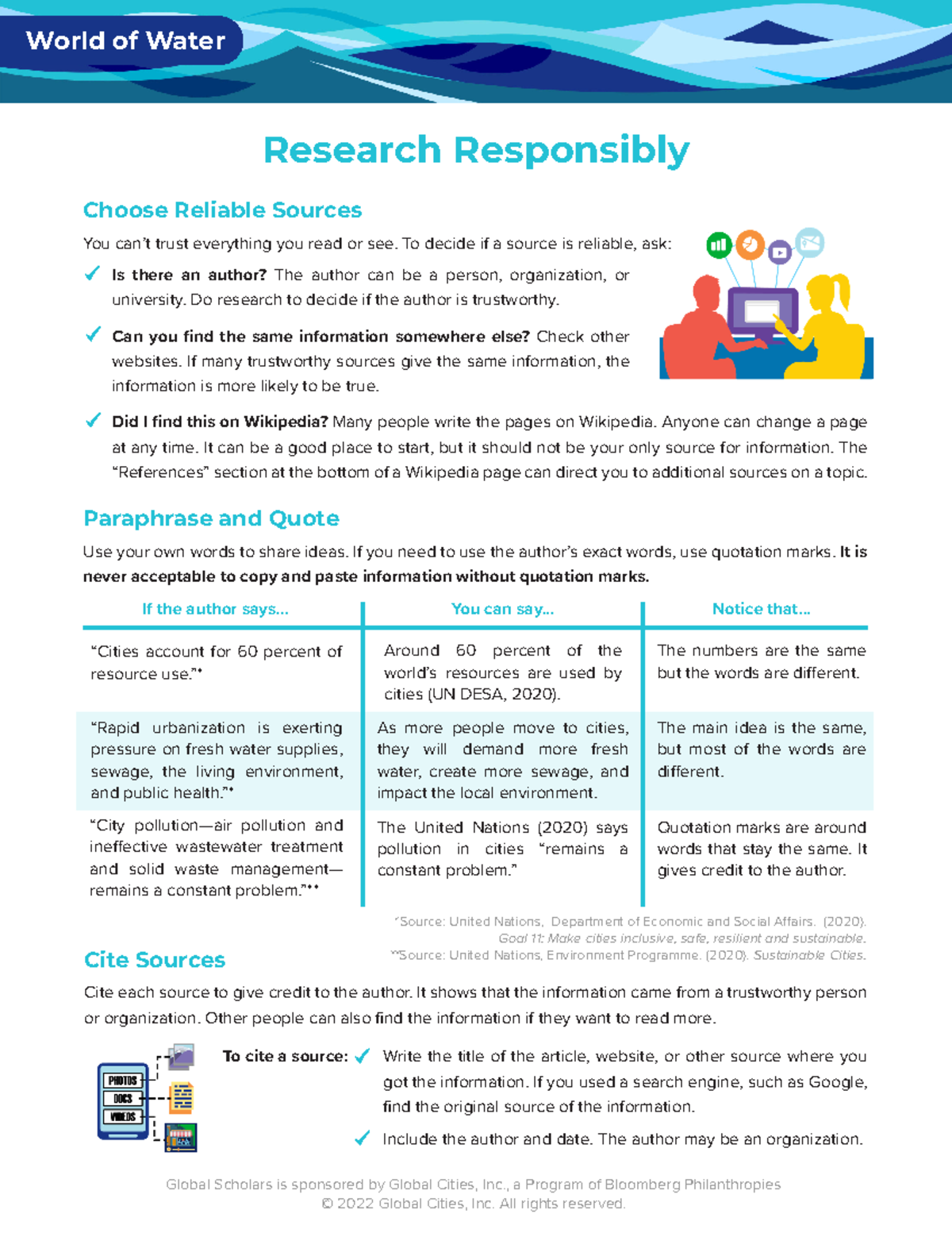 2022-23 Research Responsibly Poster 2 - Global Scholars is sponsored by ...