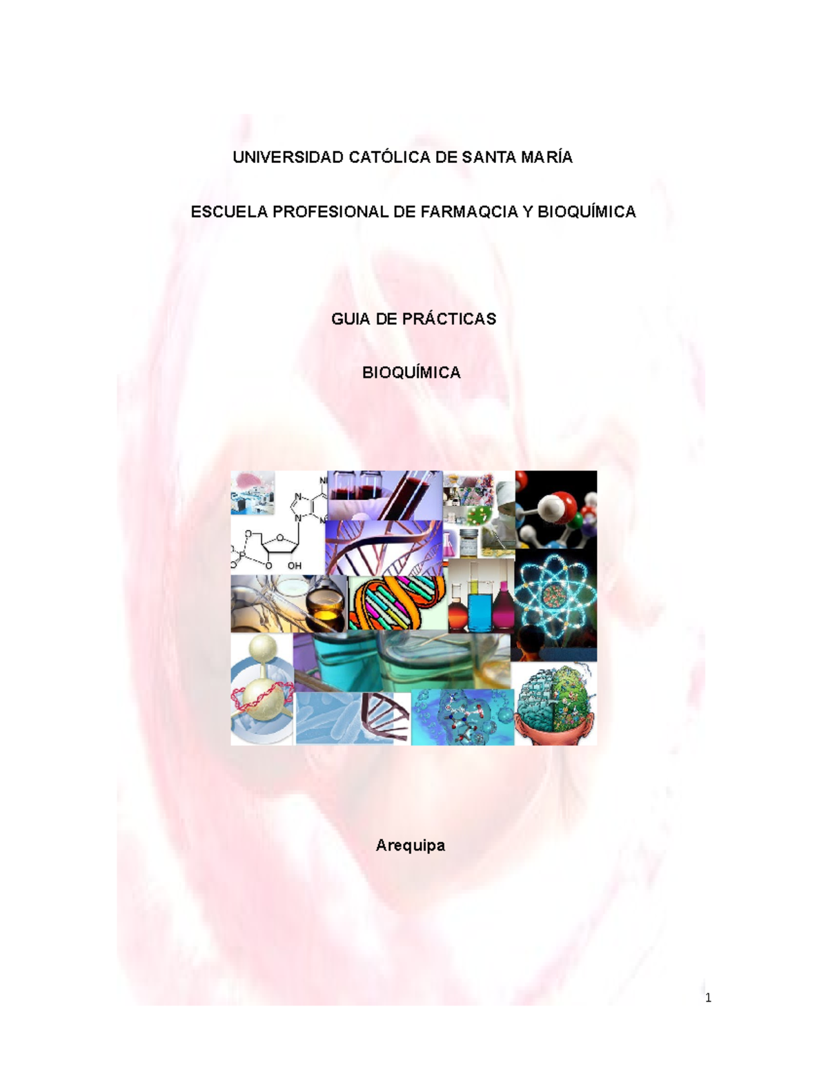 Guia de Bioquimica Humana - UNIVERSIDAD CATÓLICA DE SANTA MARÍA ESCUELA ...