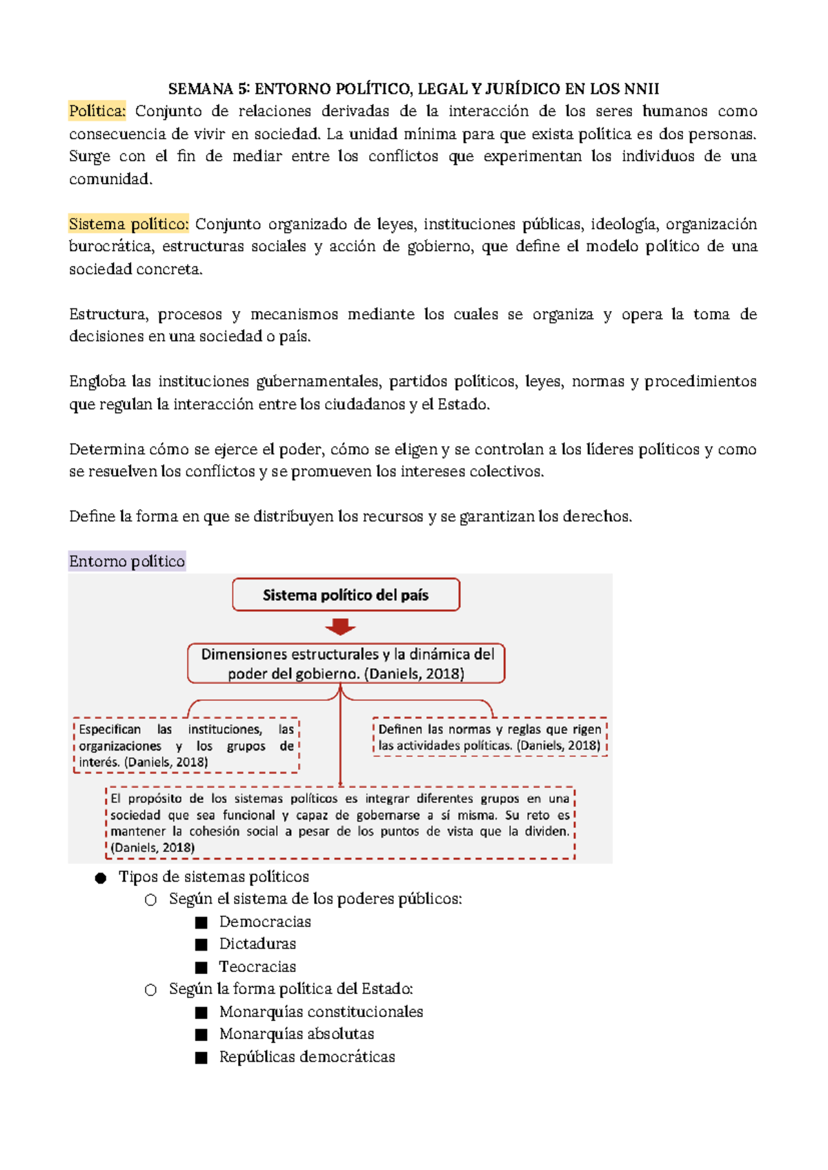 Semana 5 - business - SEMANA 5: ENTORNO POLÍTICO, LEGAL Y JURÍDICO EN ...