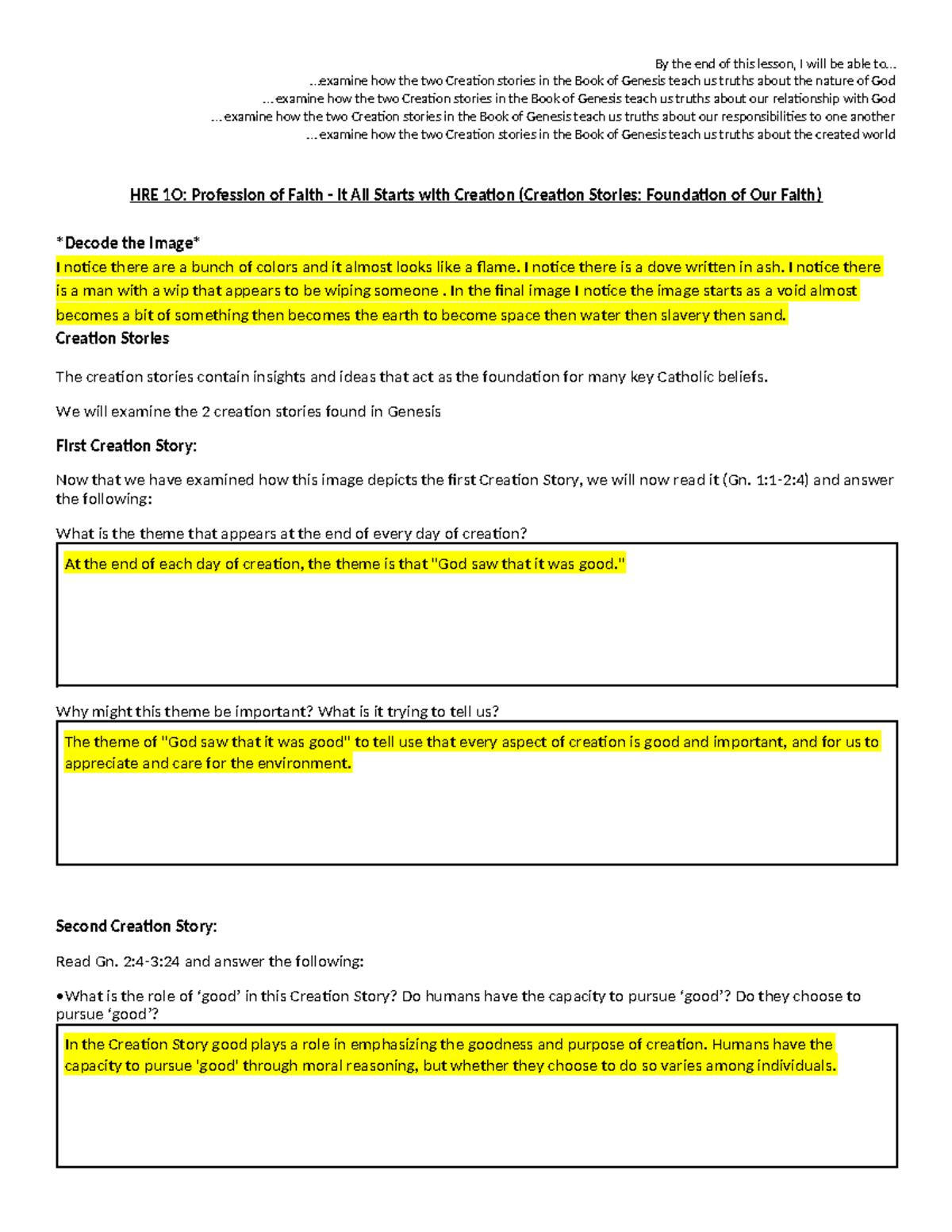 Source - Notes on religion grade 9 2022-2023 - By the end of this ...