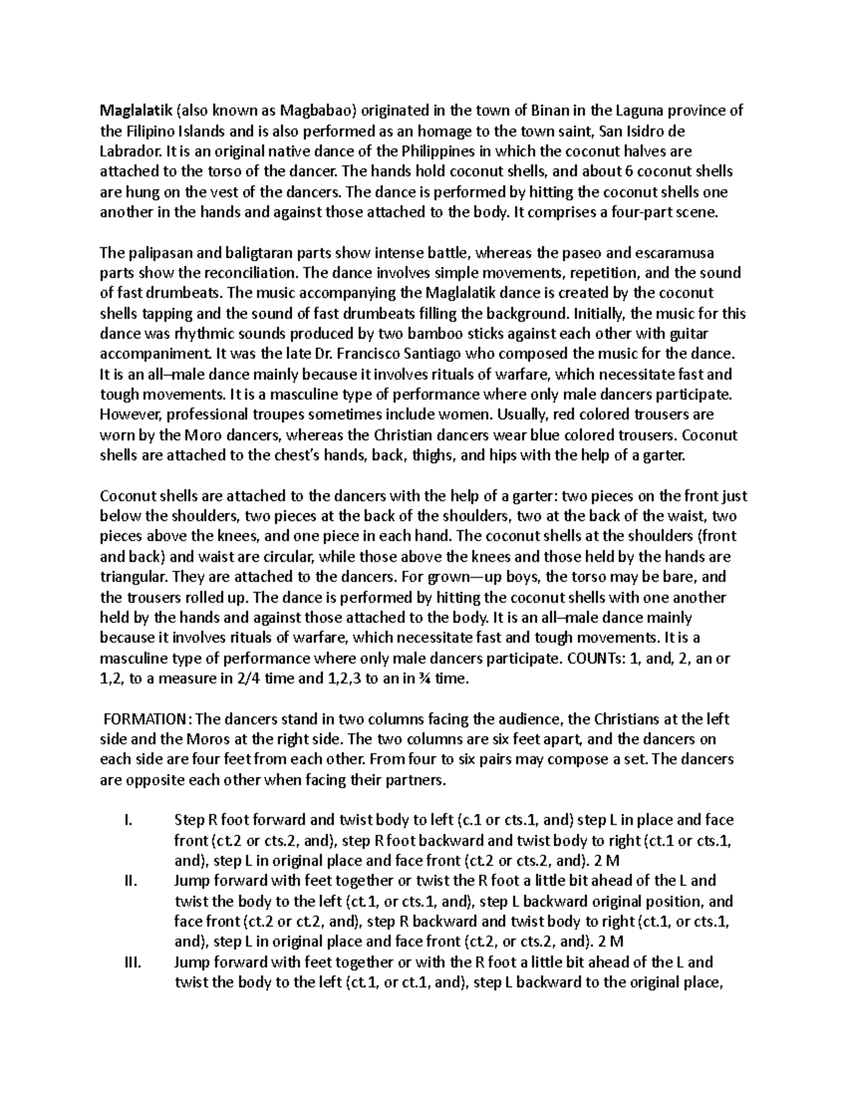 Maglalatik - Tutorials for assignments - Maglalatik (also known as ...