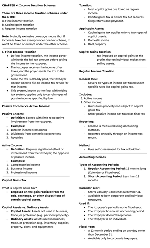 Income TAX Chapter 3 1 - notes - CHAPTER 03: INTRODUCTION OF INCOME ...