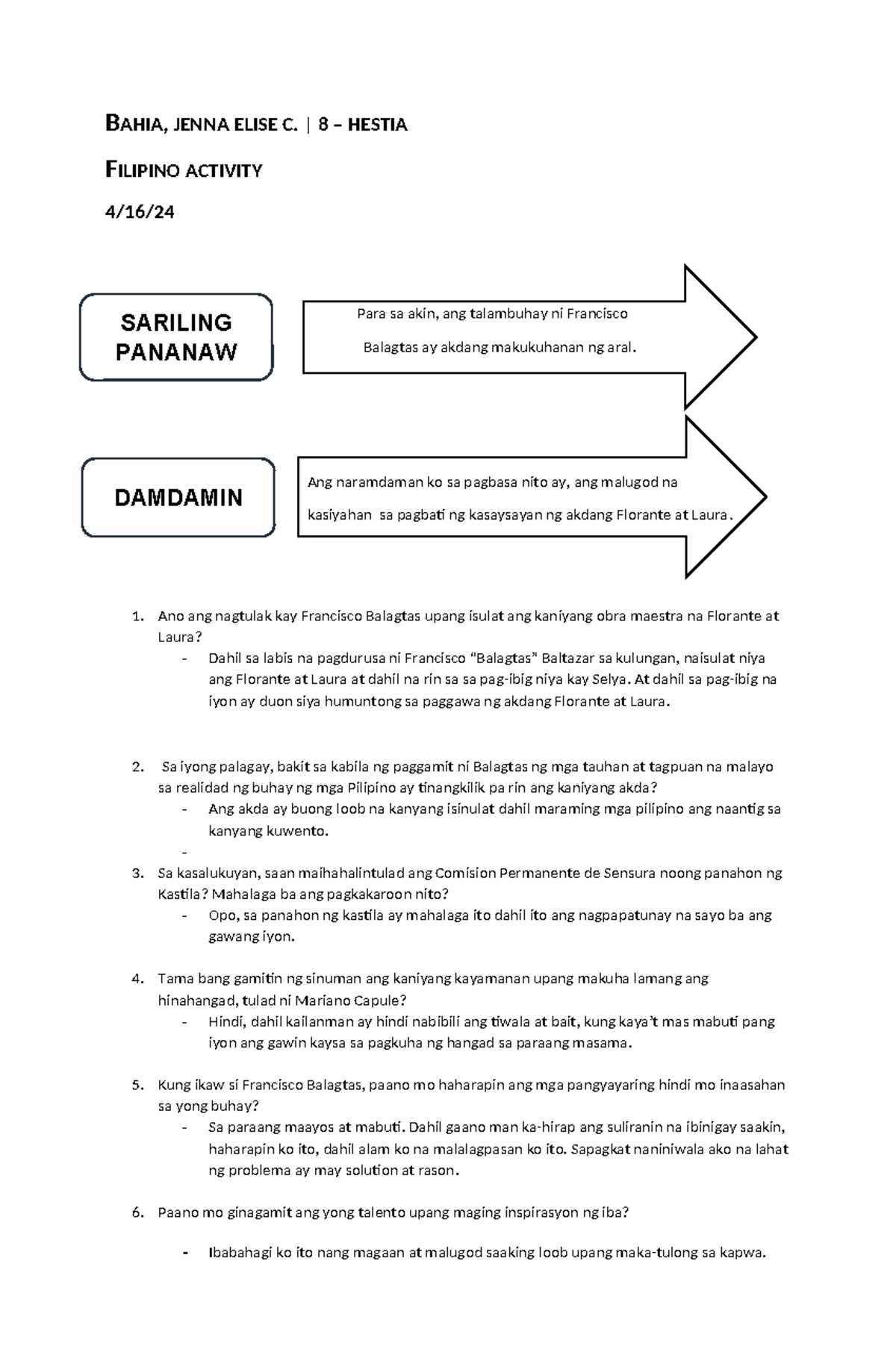 FIL Gawain 2 - BAHIA, JENNA ELISE C. | 8 – HESTIA FILIPINO ACTIVITY 4 ...
