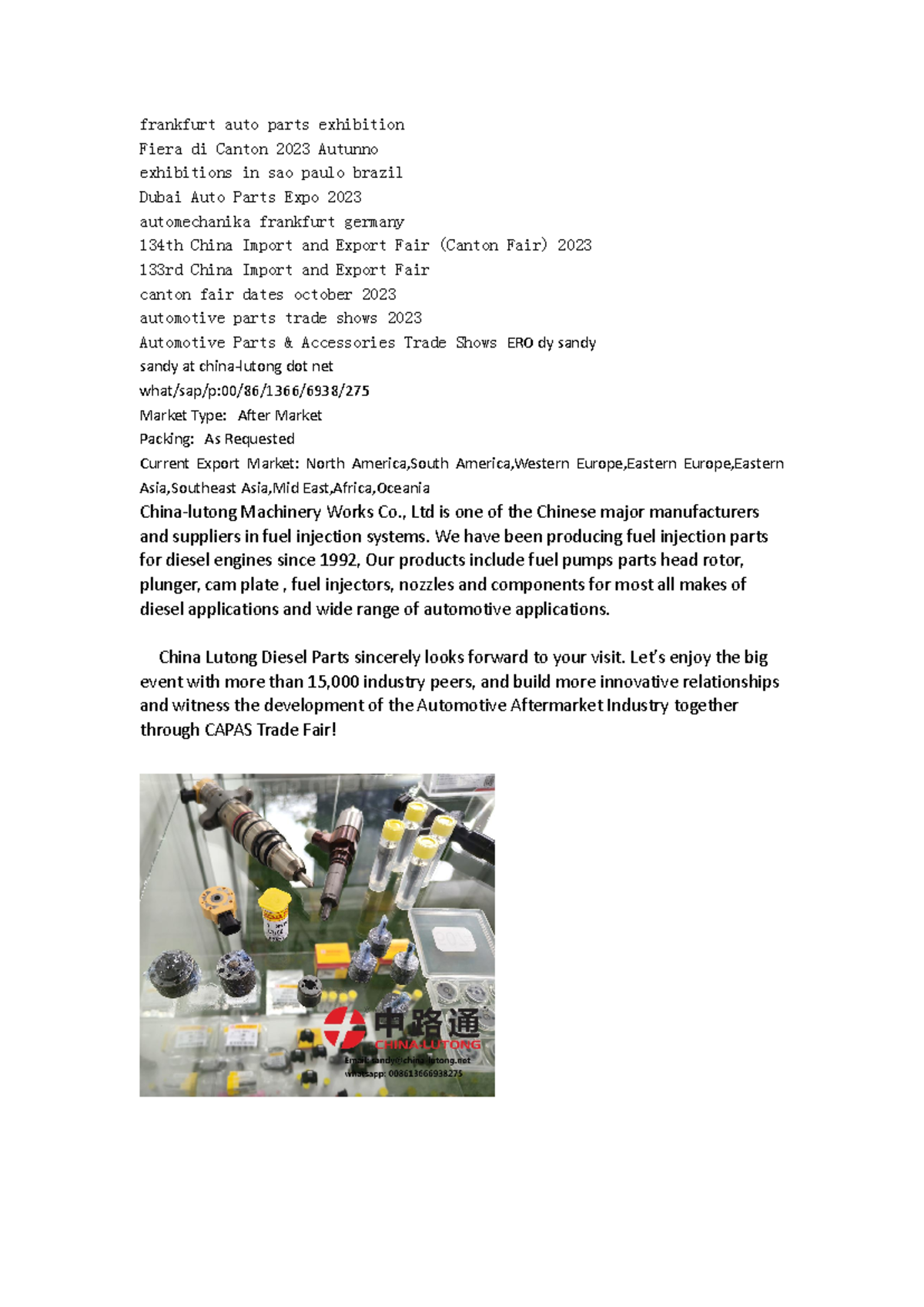 Frankfurt auto parts exhibition - frankfurt auto parts exhibition Fiera ...