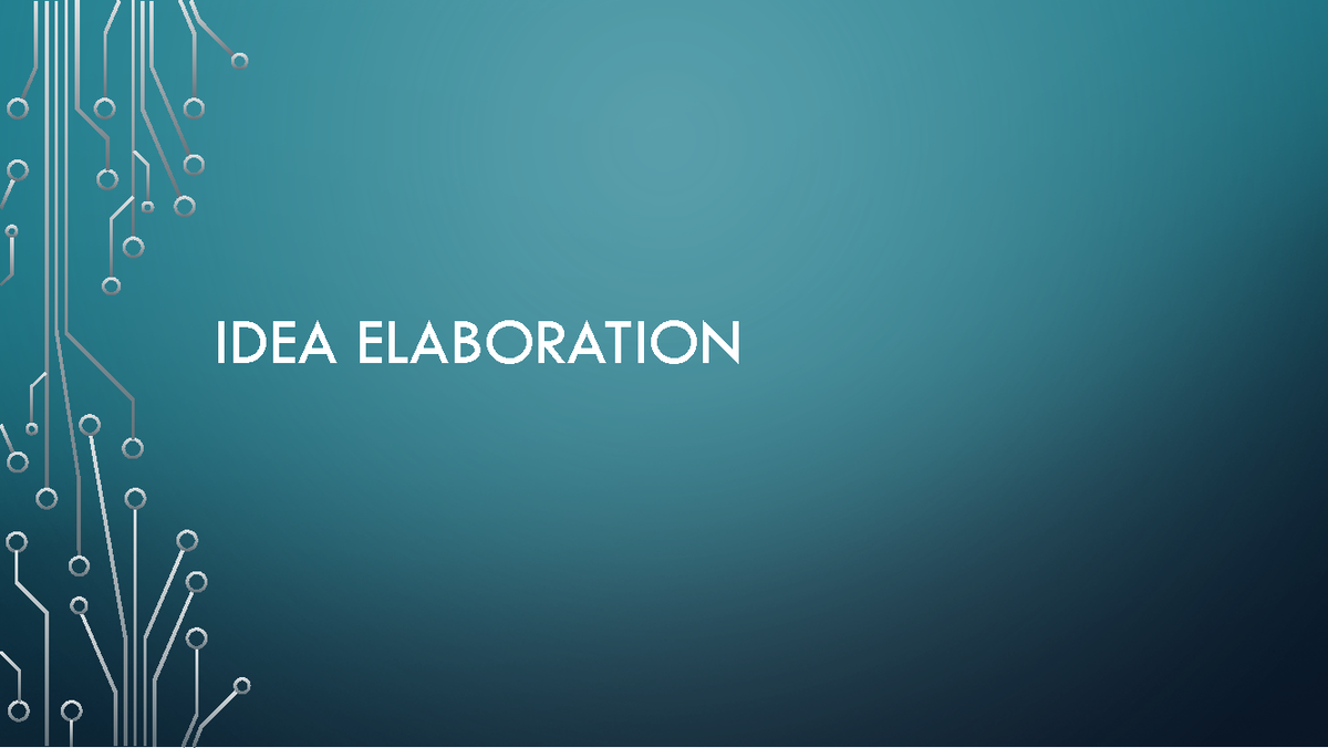 Unit 4 idea elaboration final - IDEA ELABORATION VOCABULARY OF THE DAY ...