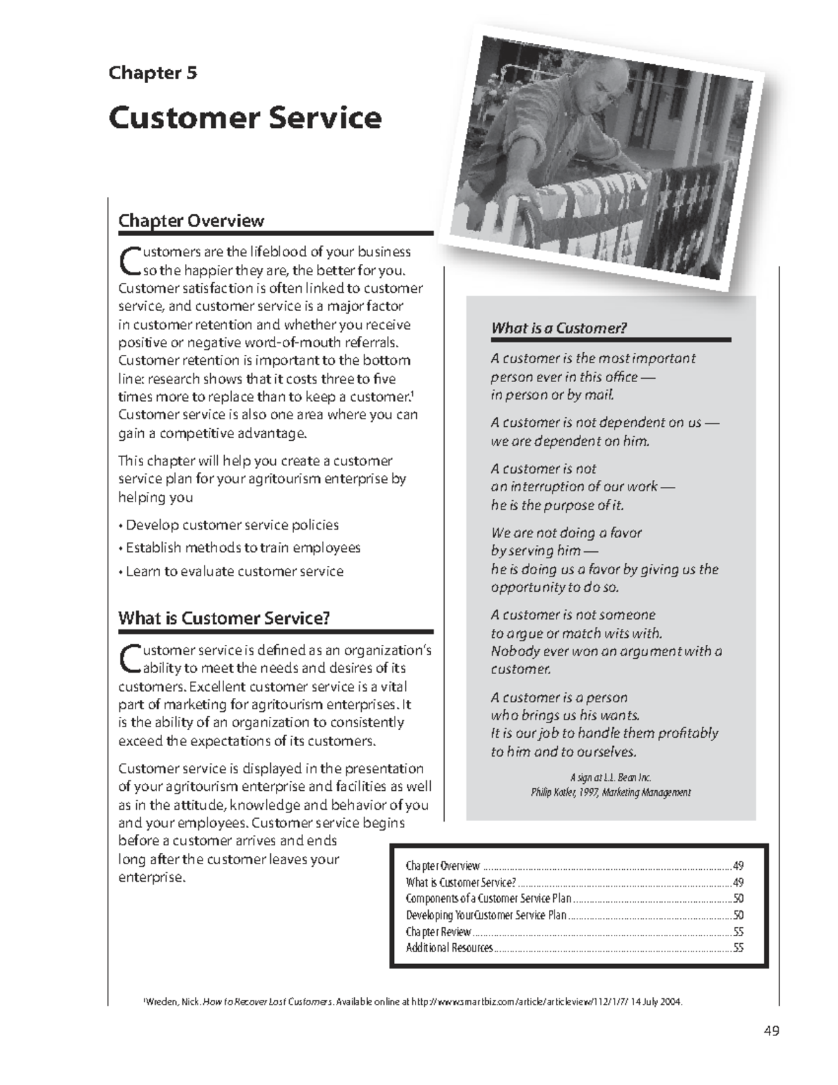 Customer service purdue extension - Chapter Overview C ustomers are the ...