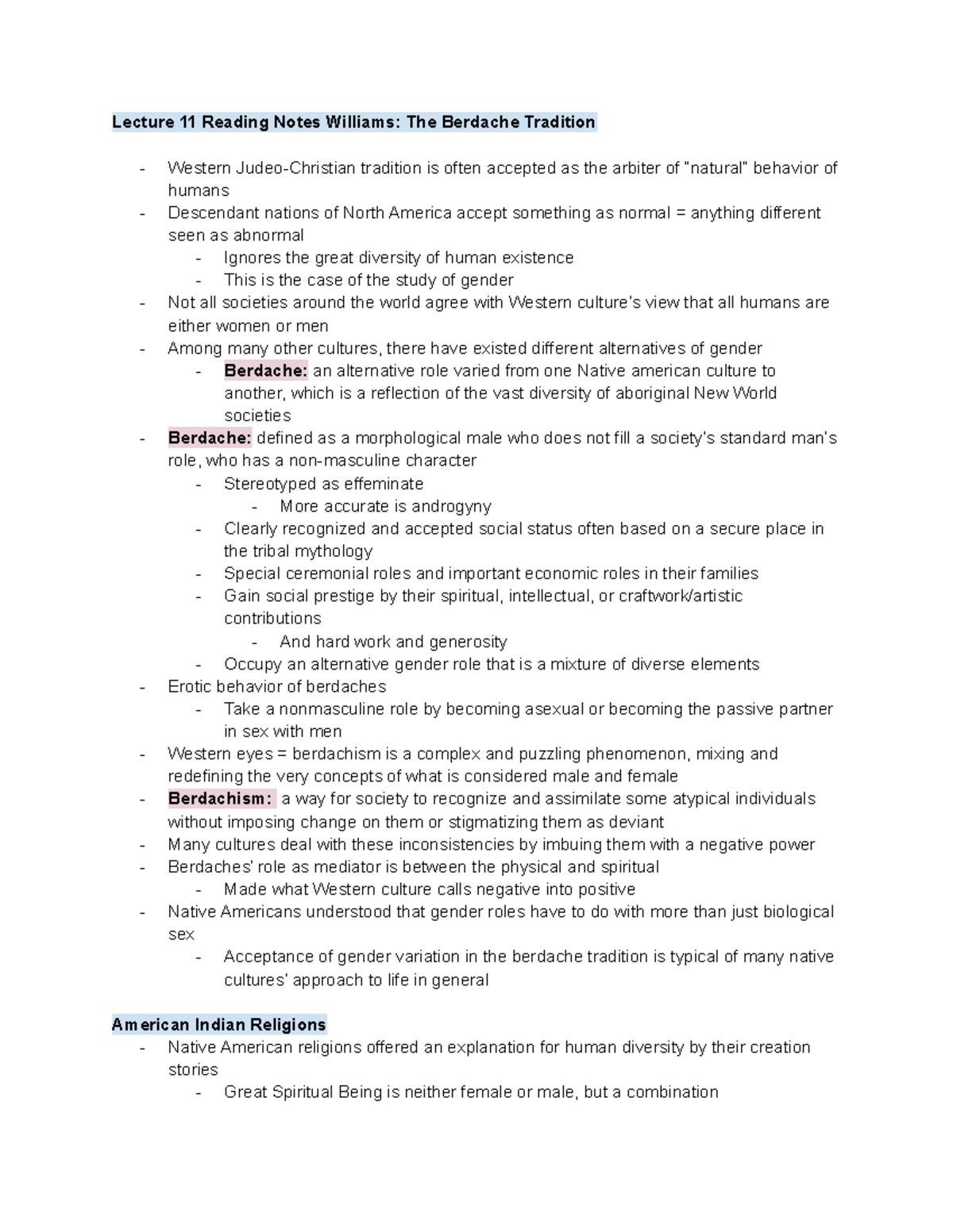 ANT 10CD Lecture 11 Reading Notes Williams Docx File - Lecture 11 ...