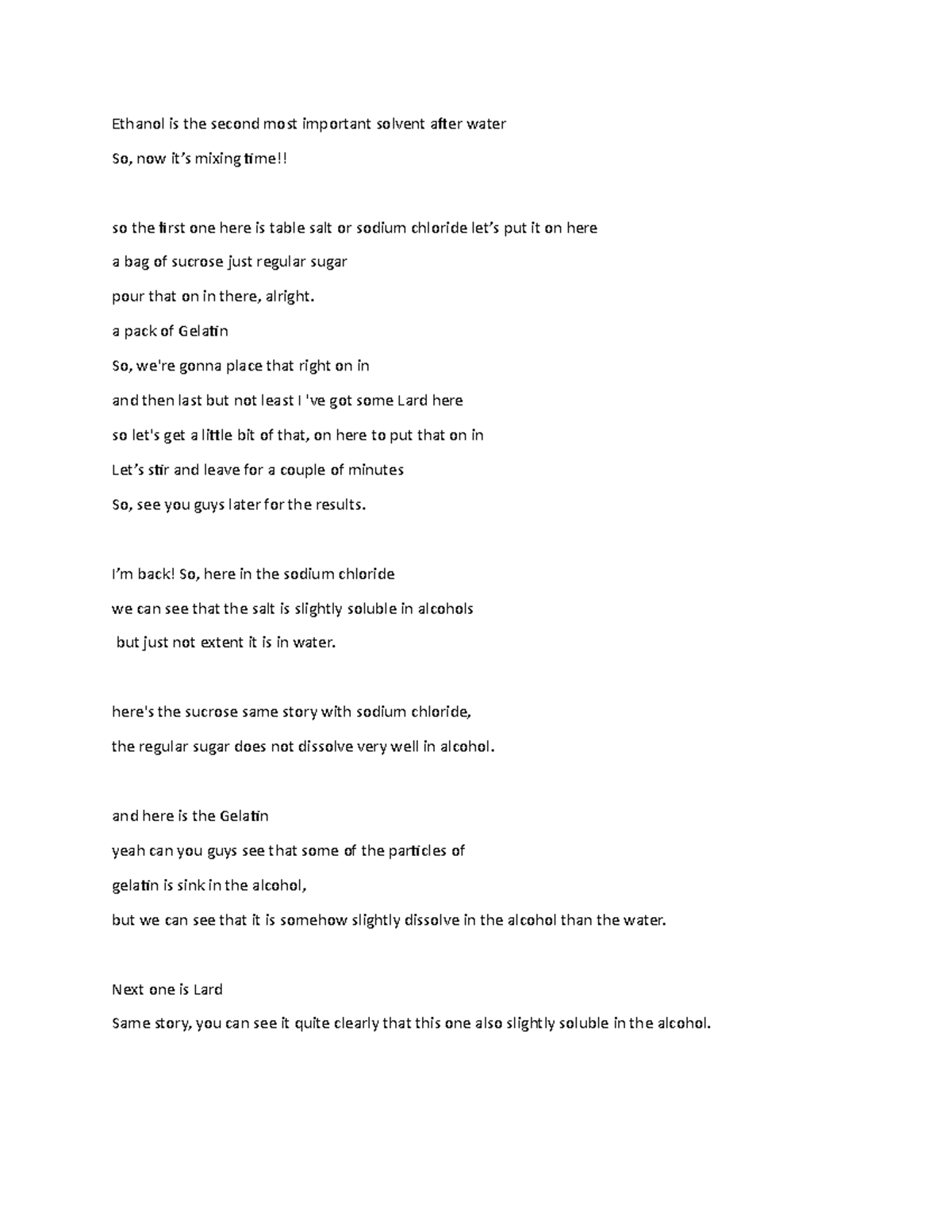 Alcohol Solvent AND Solution - Ethanol is the second most important ...