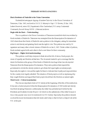 Primary Source Analysis 2 - PRIMARY SOURCE ANALYSIS 2 Thomas, A. Edison ...