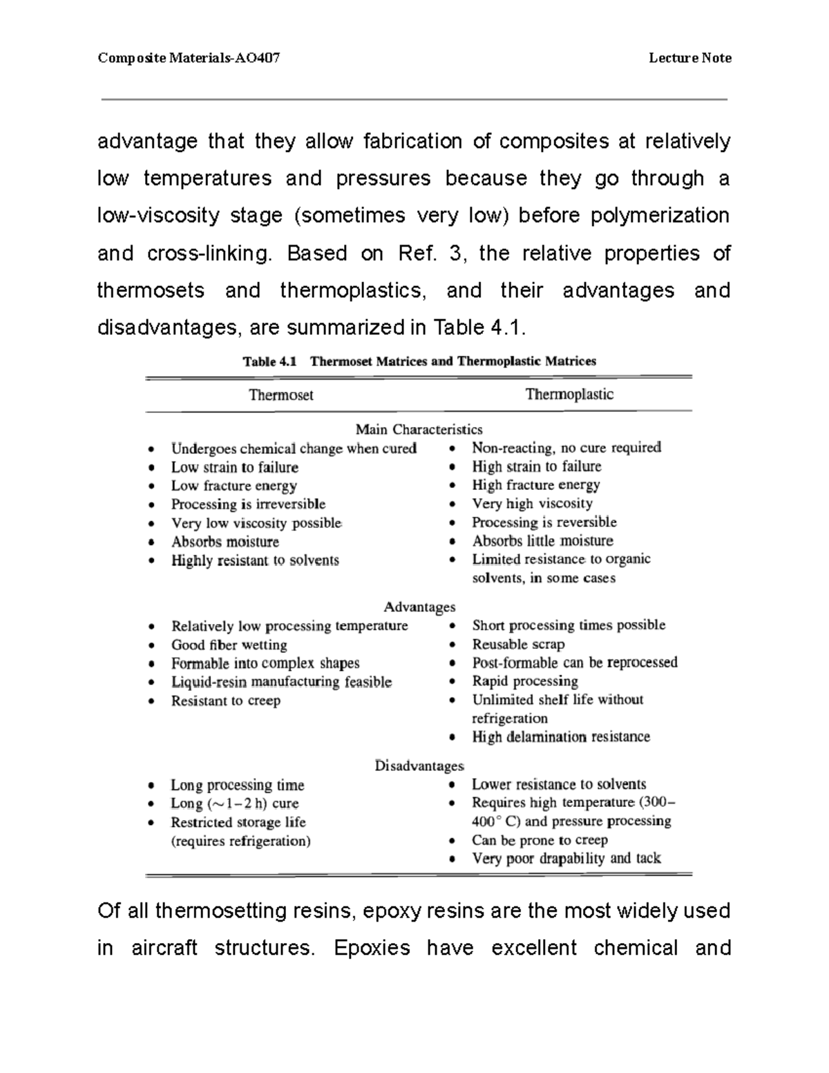 Composite Materials Module 3 Lecture Note 2 - advantage that they allow ...